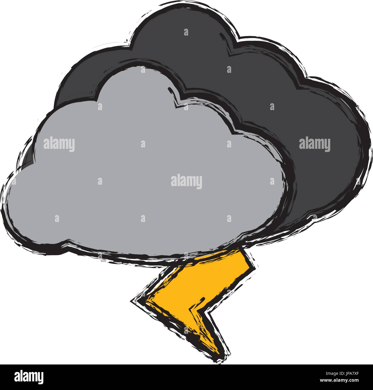 cloud and thunder icon Stock Vector Image & Art - Alamy
