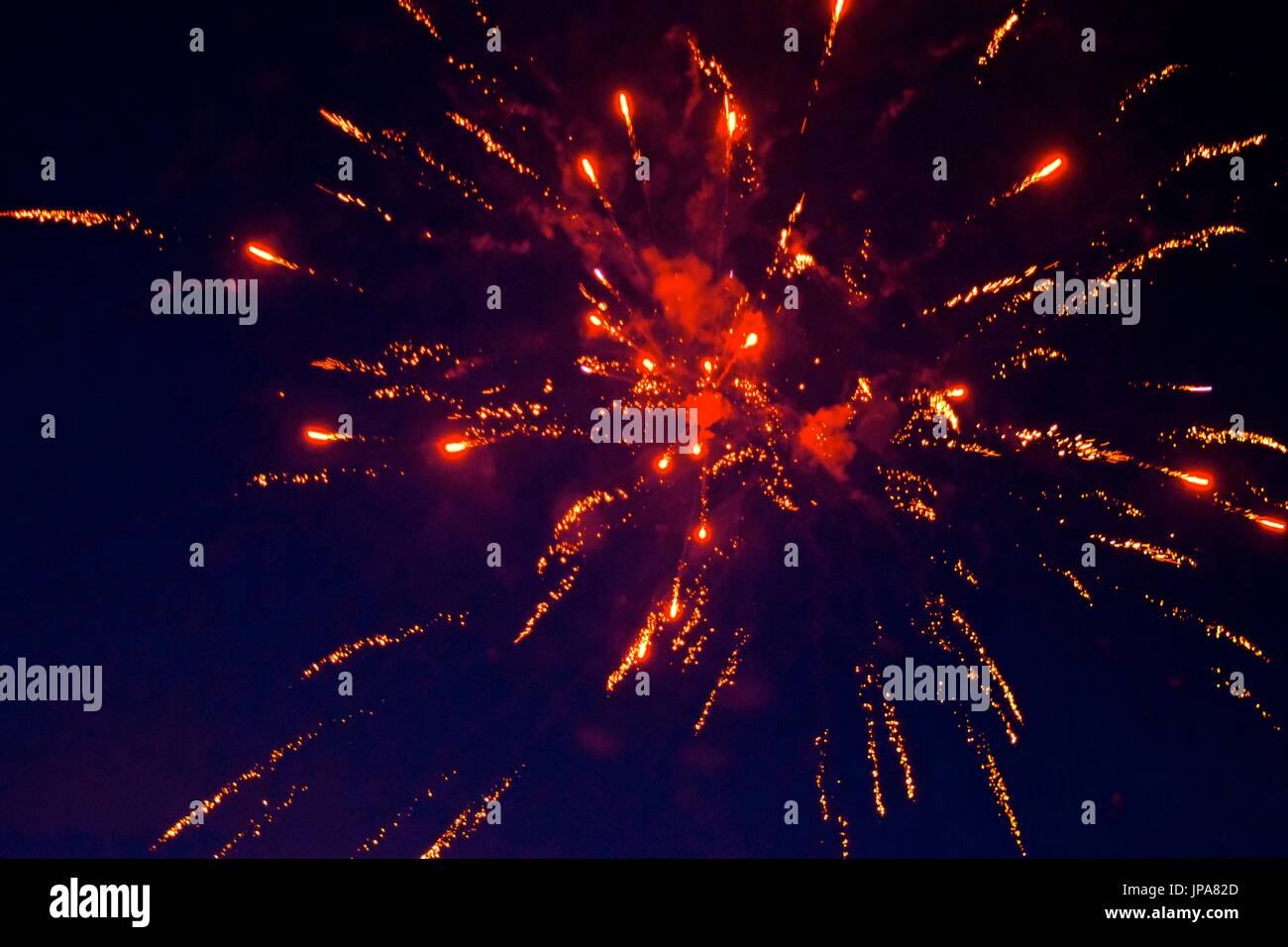 Celebration of Independence Day for USA on the fourth of July with ...
