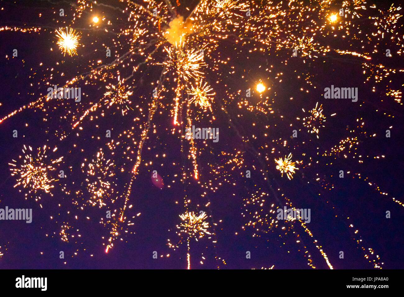 Celebration of Independence Day for USA on the fourth of July with ...