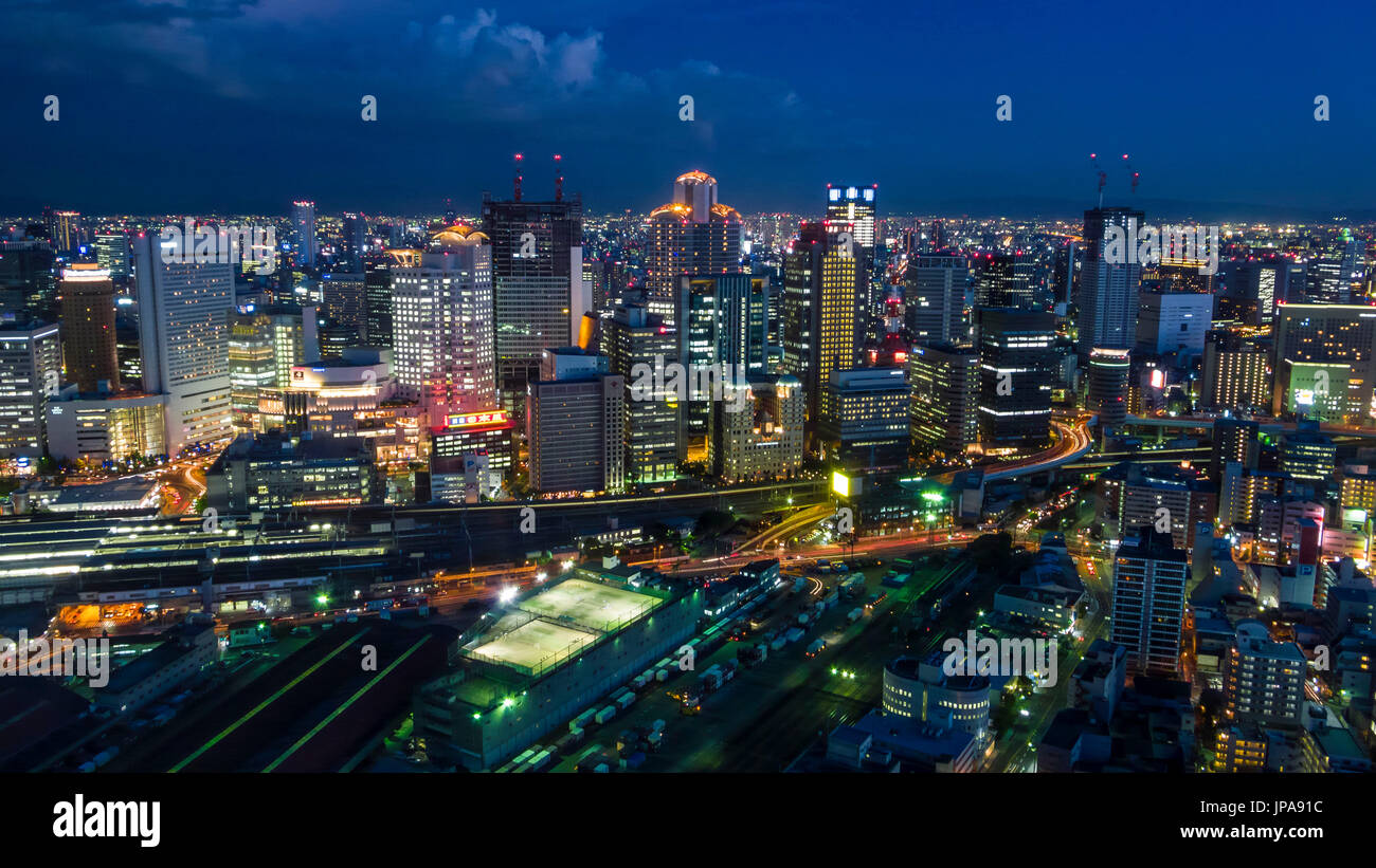 Overview of osaka city hi-res stock photography and images - Alamy