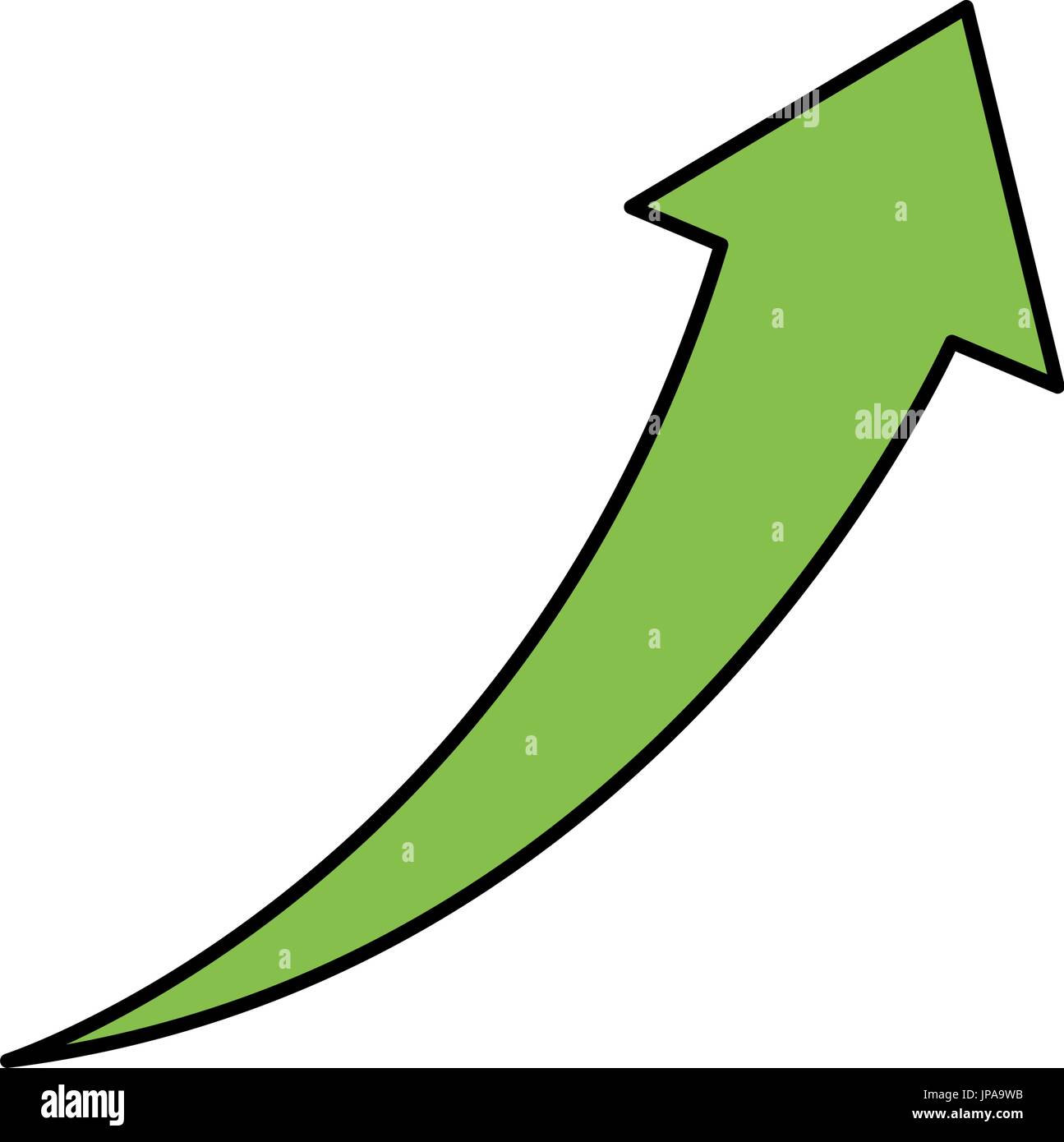 Arrow pointing up Stock Vector Image & Art - Alamy