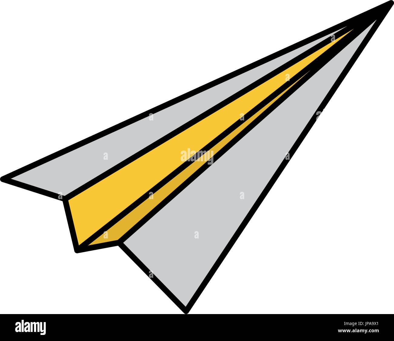 Paper plane isolated Stock Vector Image & Art - Alamy