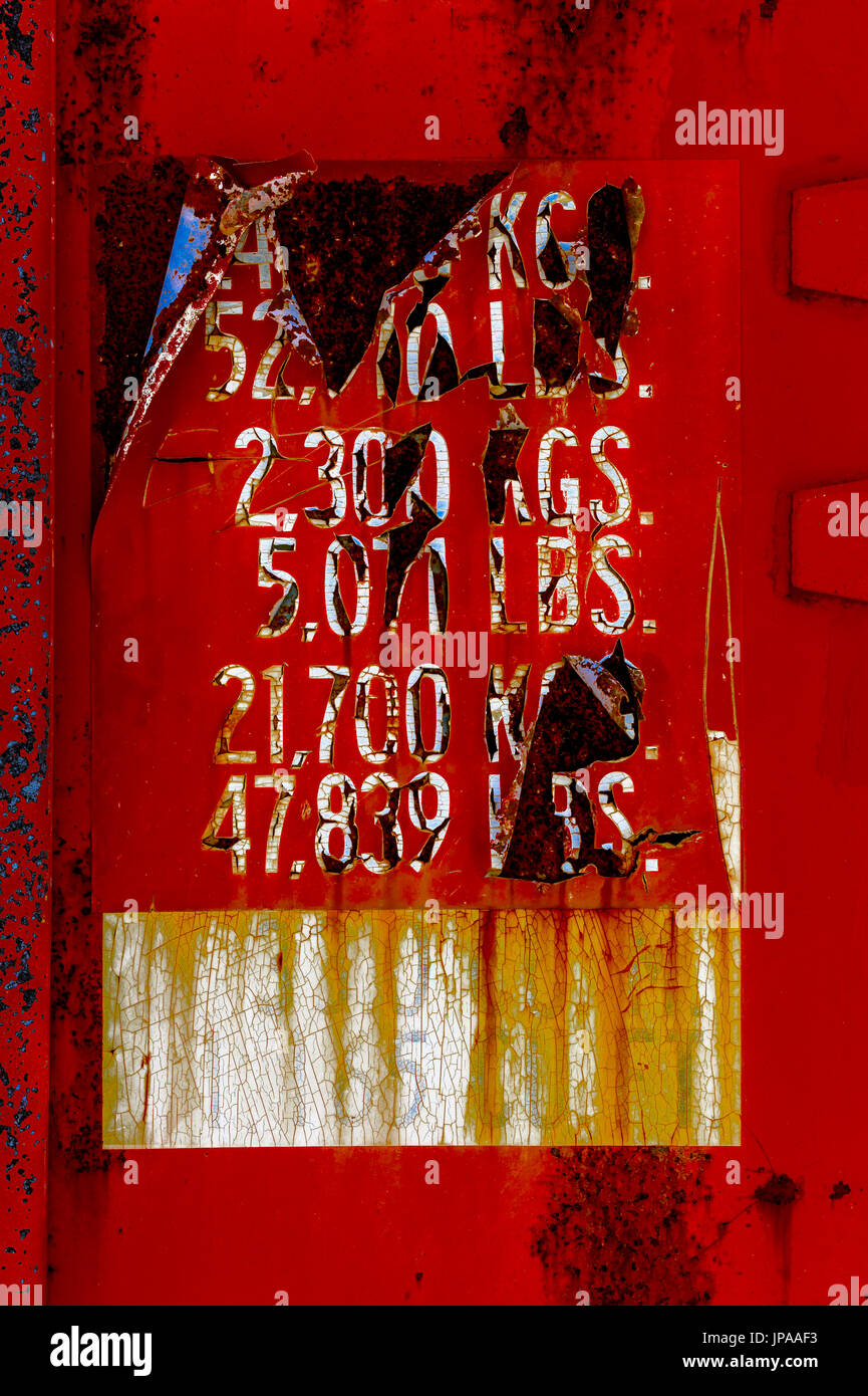 Rusted Railroad Sign Stock Photo - Alamy