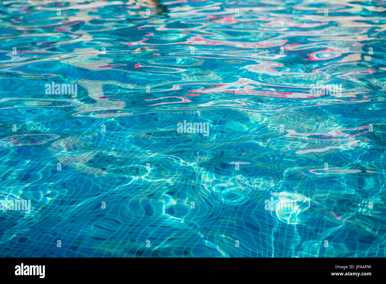 Water surface of the pool background. Water ripples in the pool Stock ...