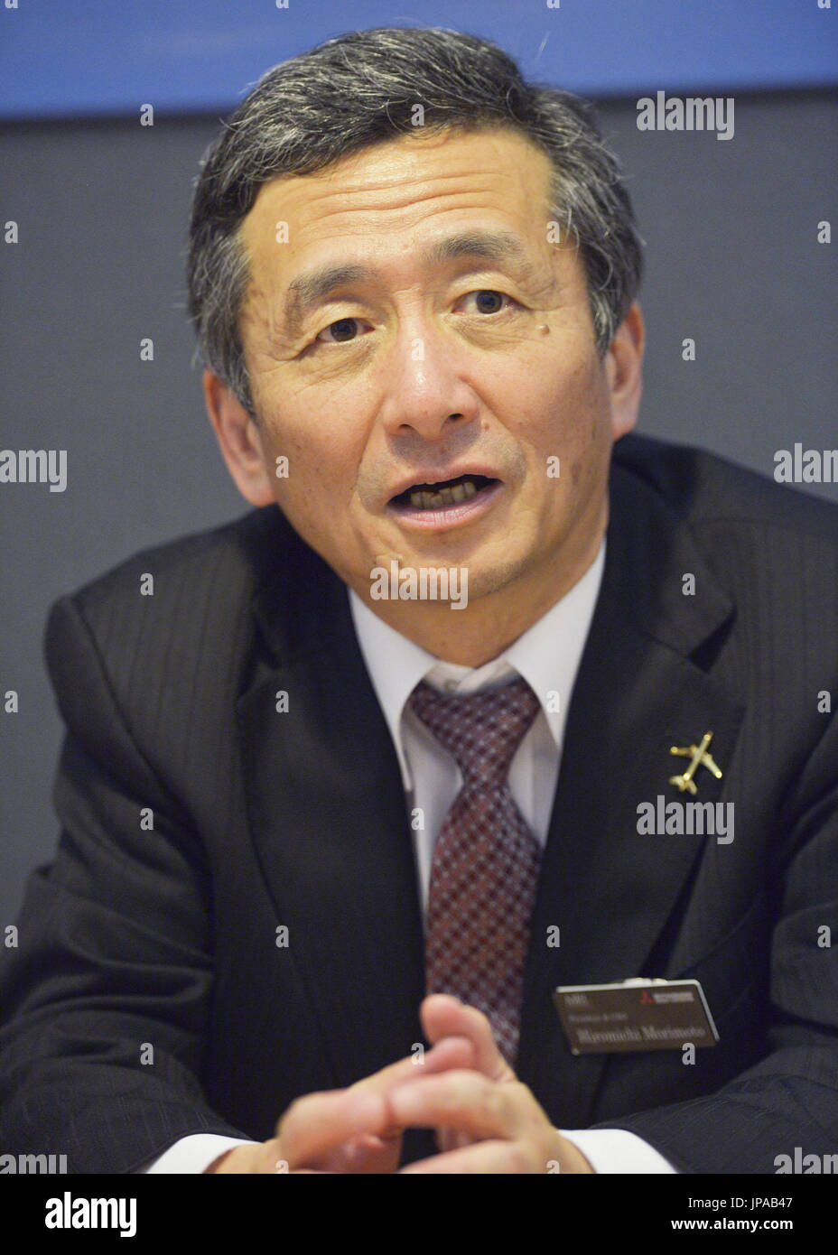 Hiromichi Morimoto, president of Japan's Mitsubishi Aircraft Corp ...