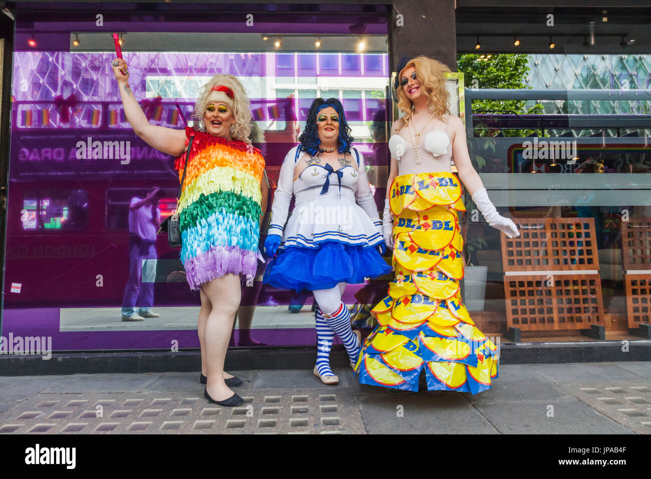 England, London, Annual Pride Parade Participants Stock Photo - Alamy