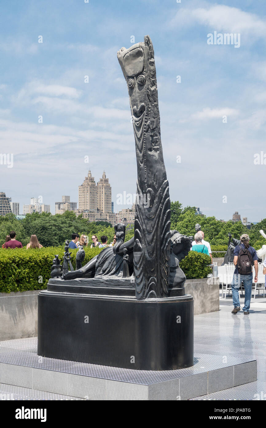 Rooftop Sculpture at The Metropolitan Museum of Art, NYC Stock Photo ...