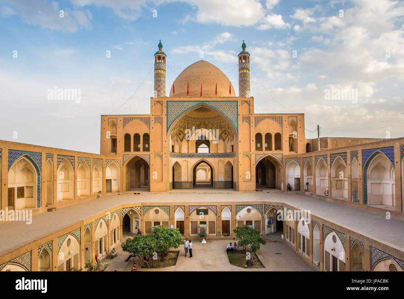 Iran, Kashan City, Masjed-e Agha Borzog Mosque Stock Photo - Alamy