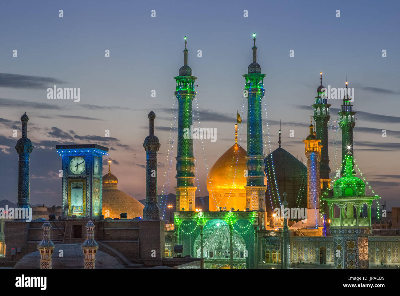 Iran, Qom City, Hazrat-e Masumeh (Holy Shrine Stock Photo - Alamy