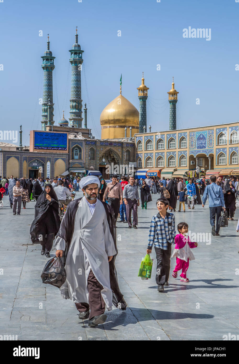 Iran, Qom City, Hazrat-e Masumeh (Holy Shrine Stock Photo - Alamy