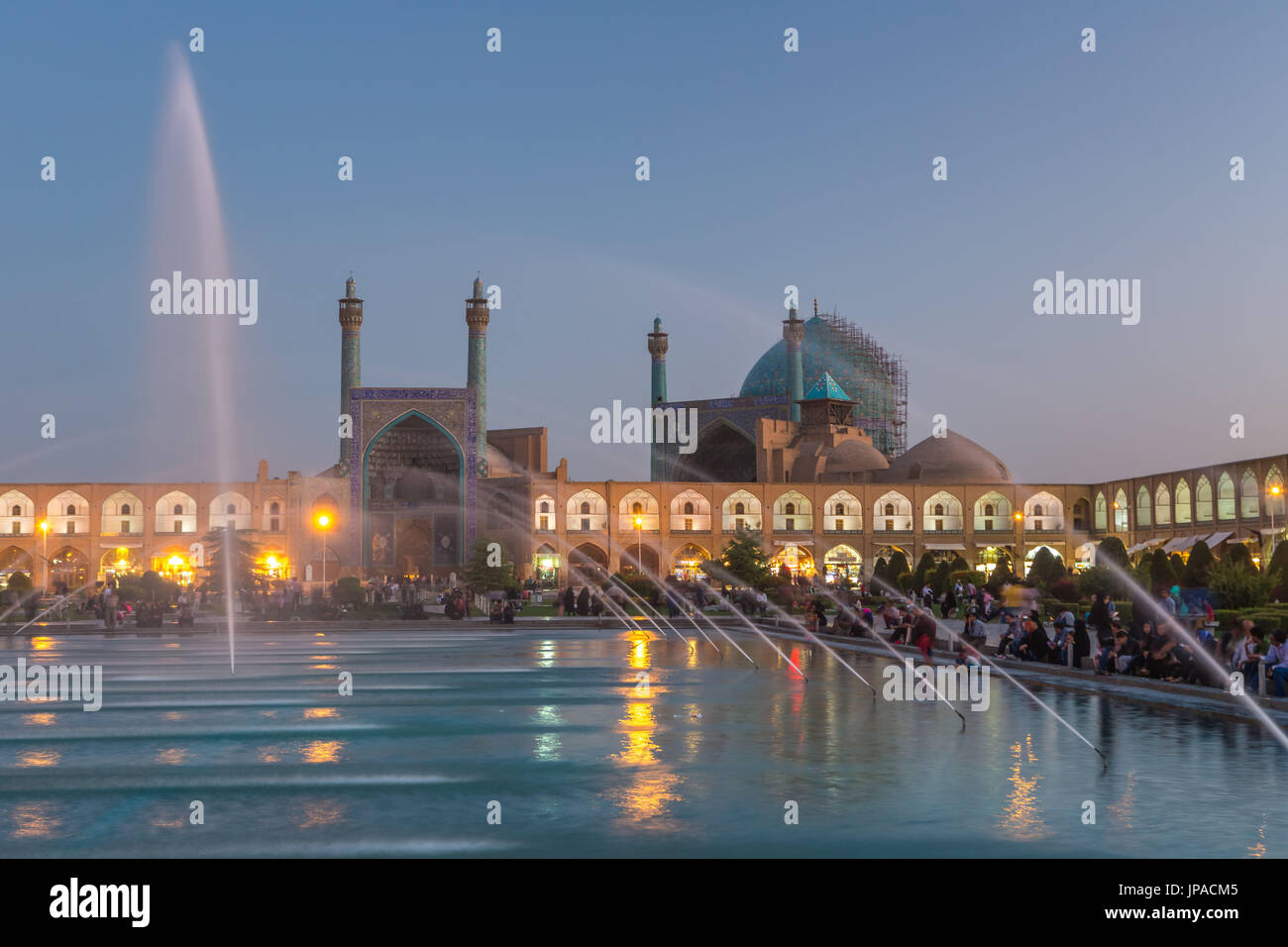 Iran, Esfahan City, Naqsh-e Jahan Square, Masjed-e Shah Mosque Stock ...