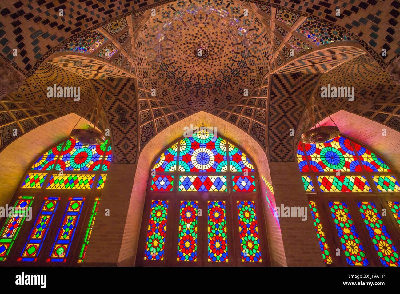 Iran, Shiraz City, Mmasjed-e, Nasir al-Molk Mosque Stock Photo - Alamy