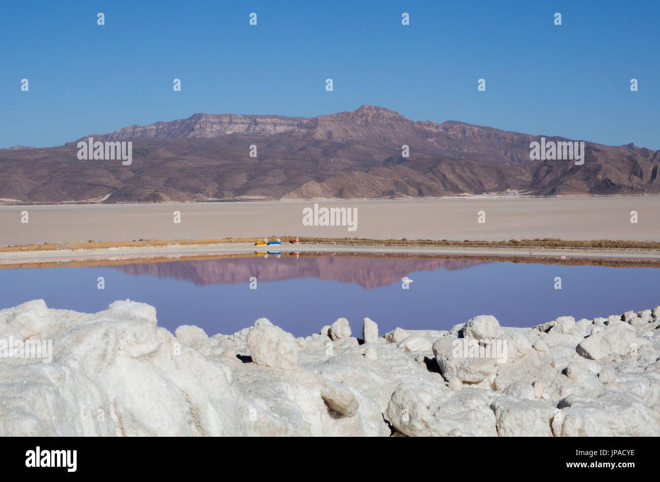 Iran, Maharlu Lake, Salt Stock Photo - Alamy