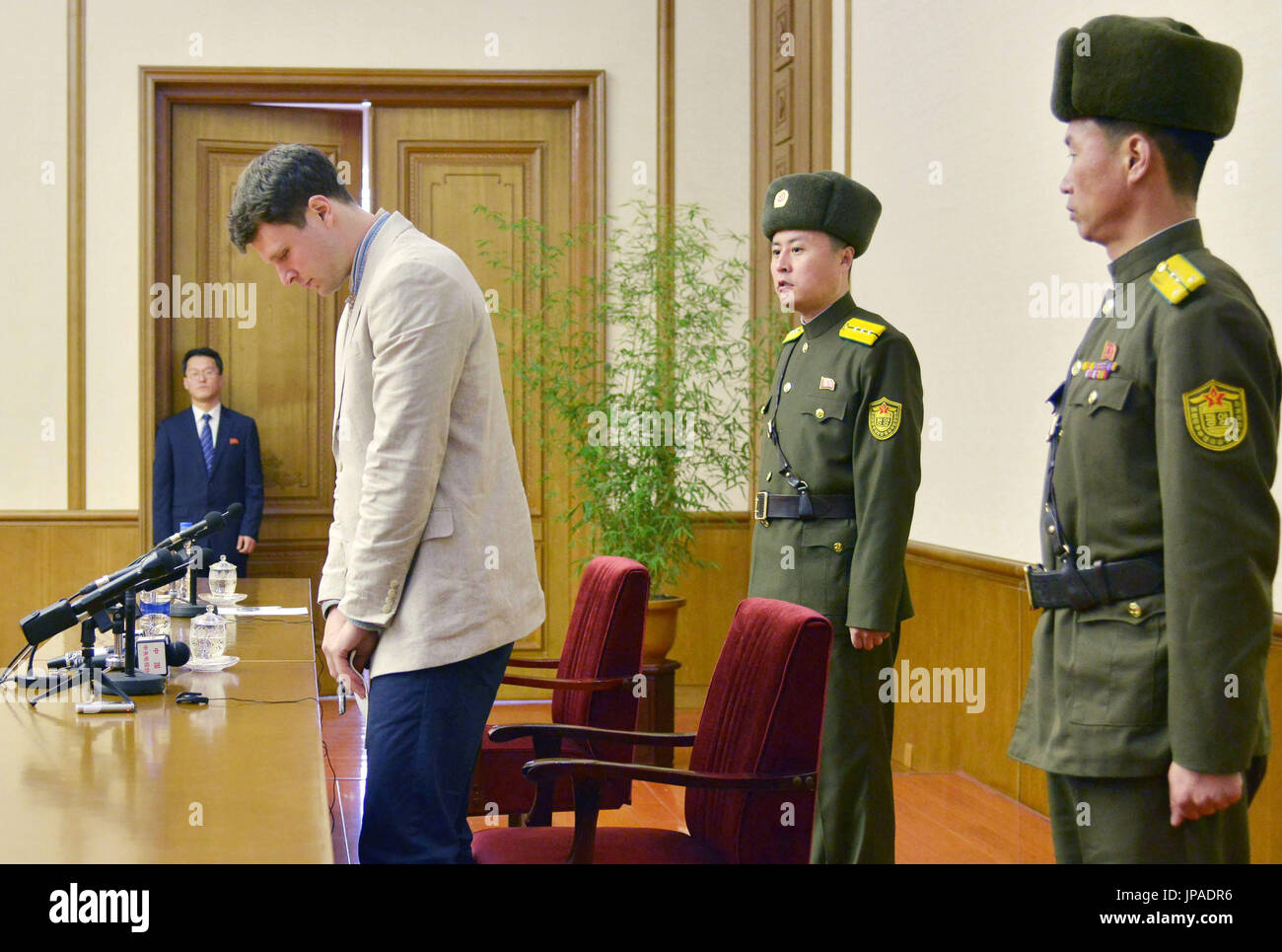 Otto Frederick Warmbier, University of Virginia student, attends a ...