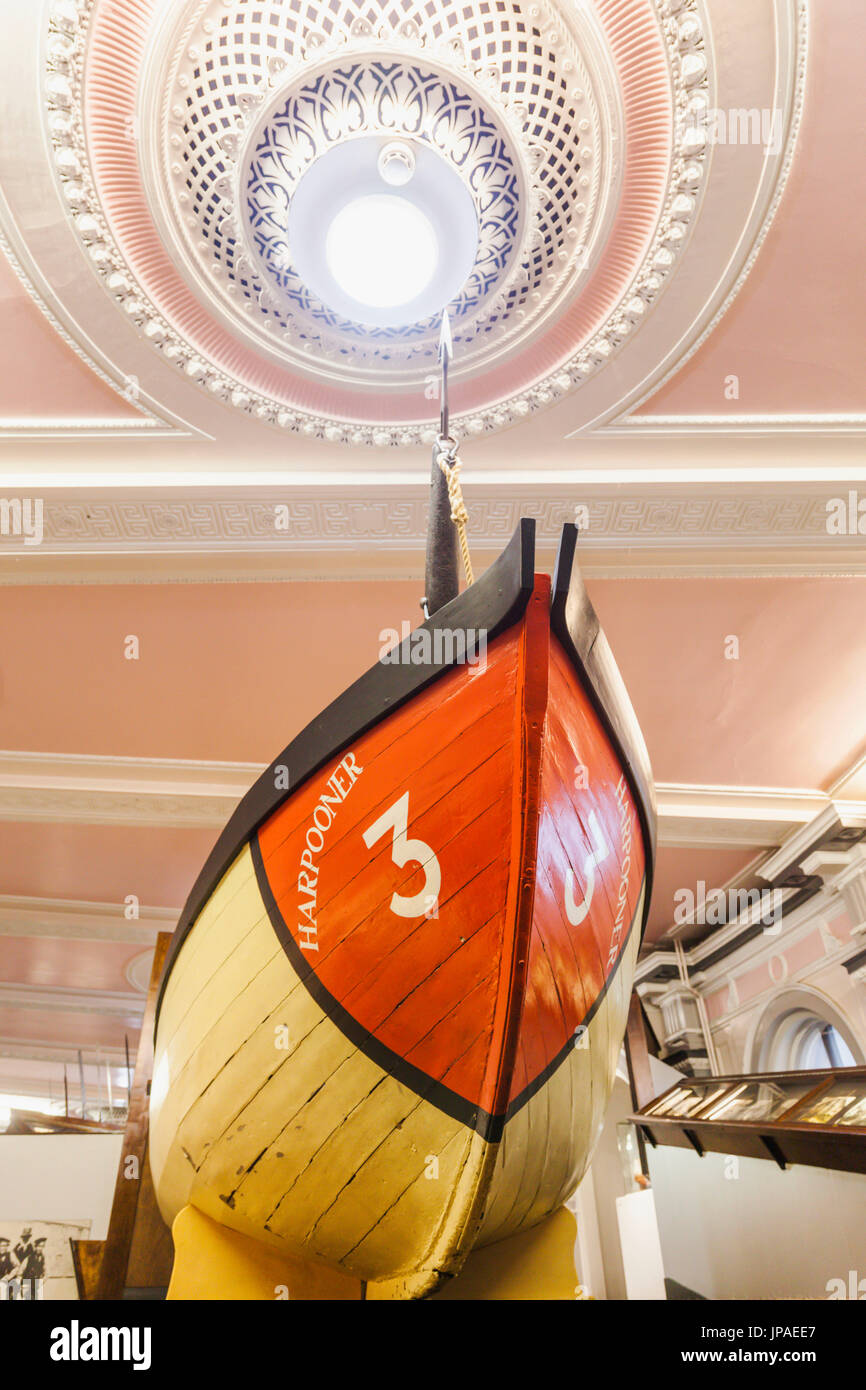 Exhibit of historical whaling boat hi-res stock photography and images ...