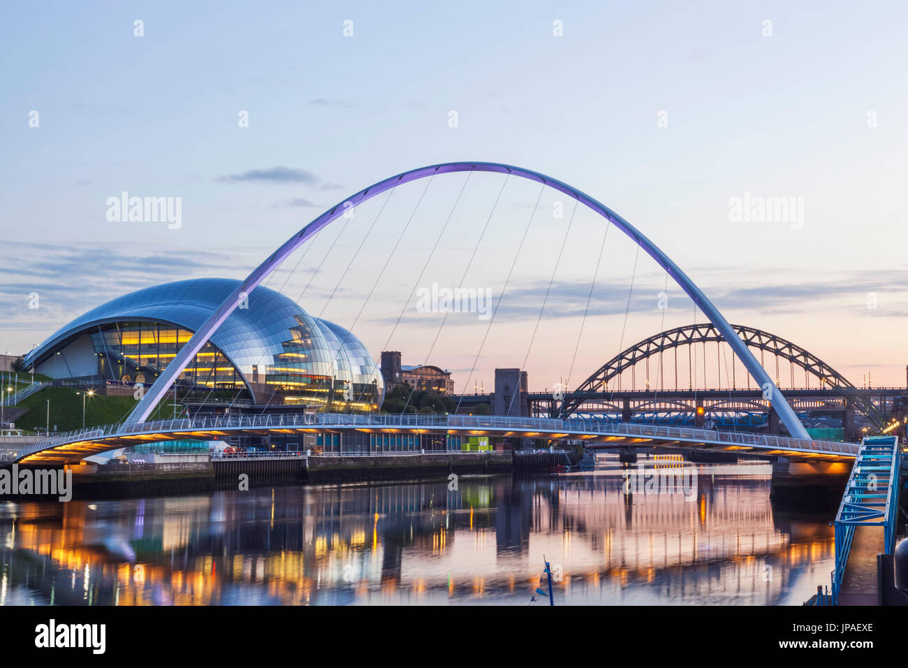 Newcastle bridge millenium hi-res stock photography and images - Alamy