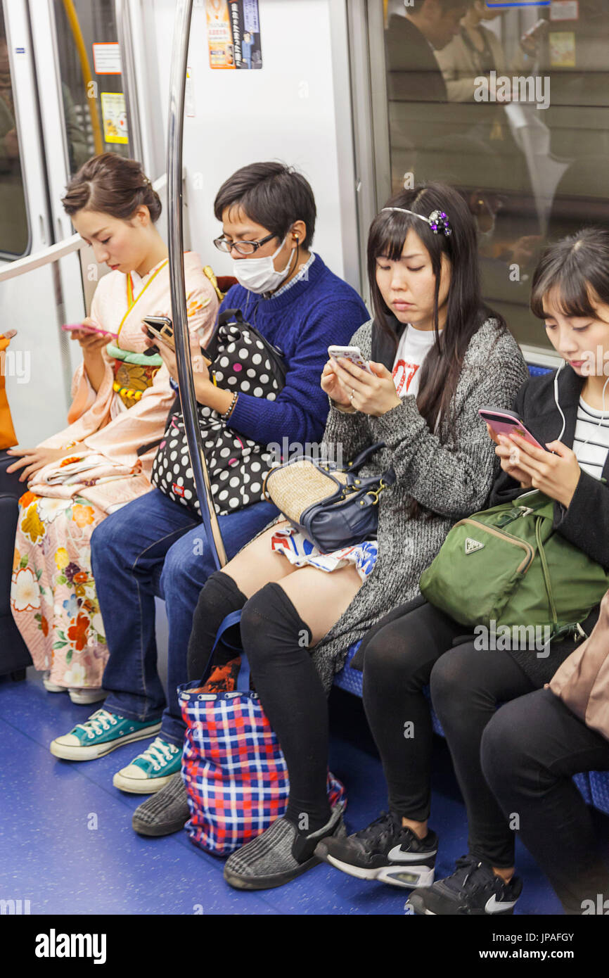 Japan, Honshu, Tokyo, Subway Passengers Stock Photo - Alamy