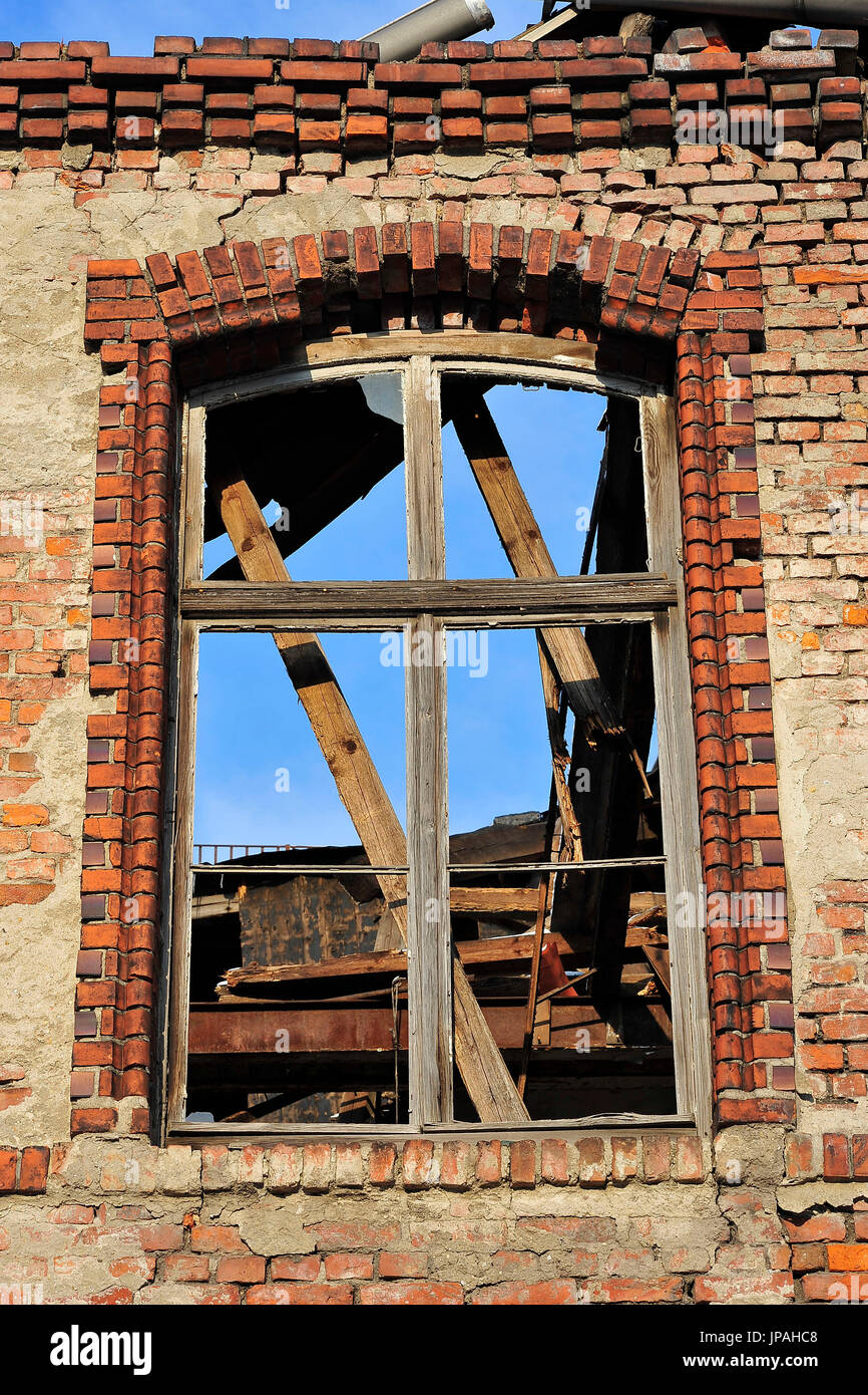 Window of a decayed building Stock Photo - Alamy