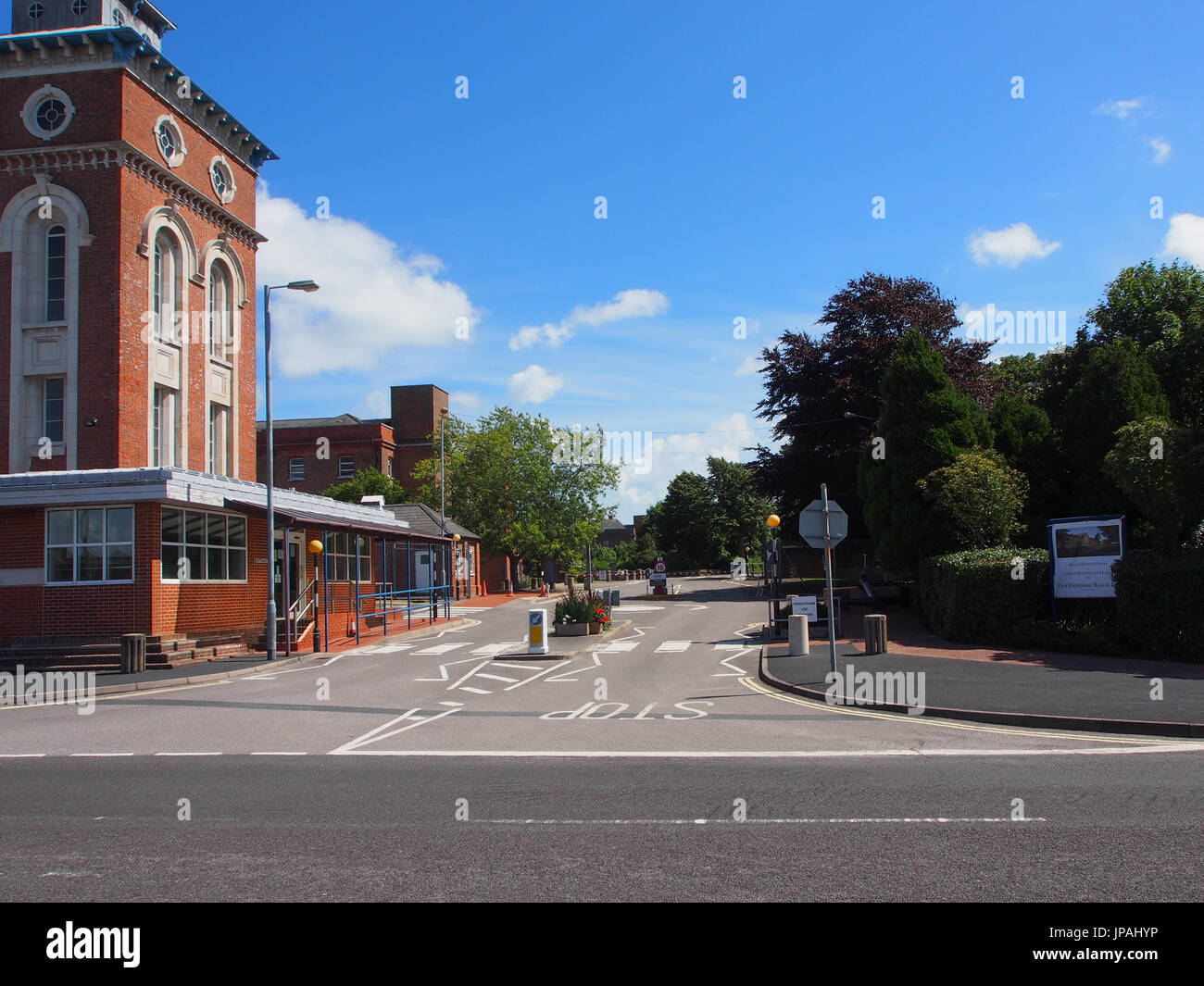 The main entrance to the old Royal Naval Hospital Haslar Stock Photo ...