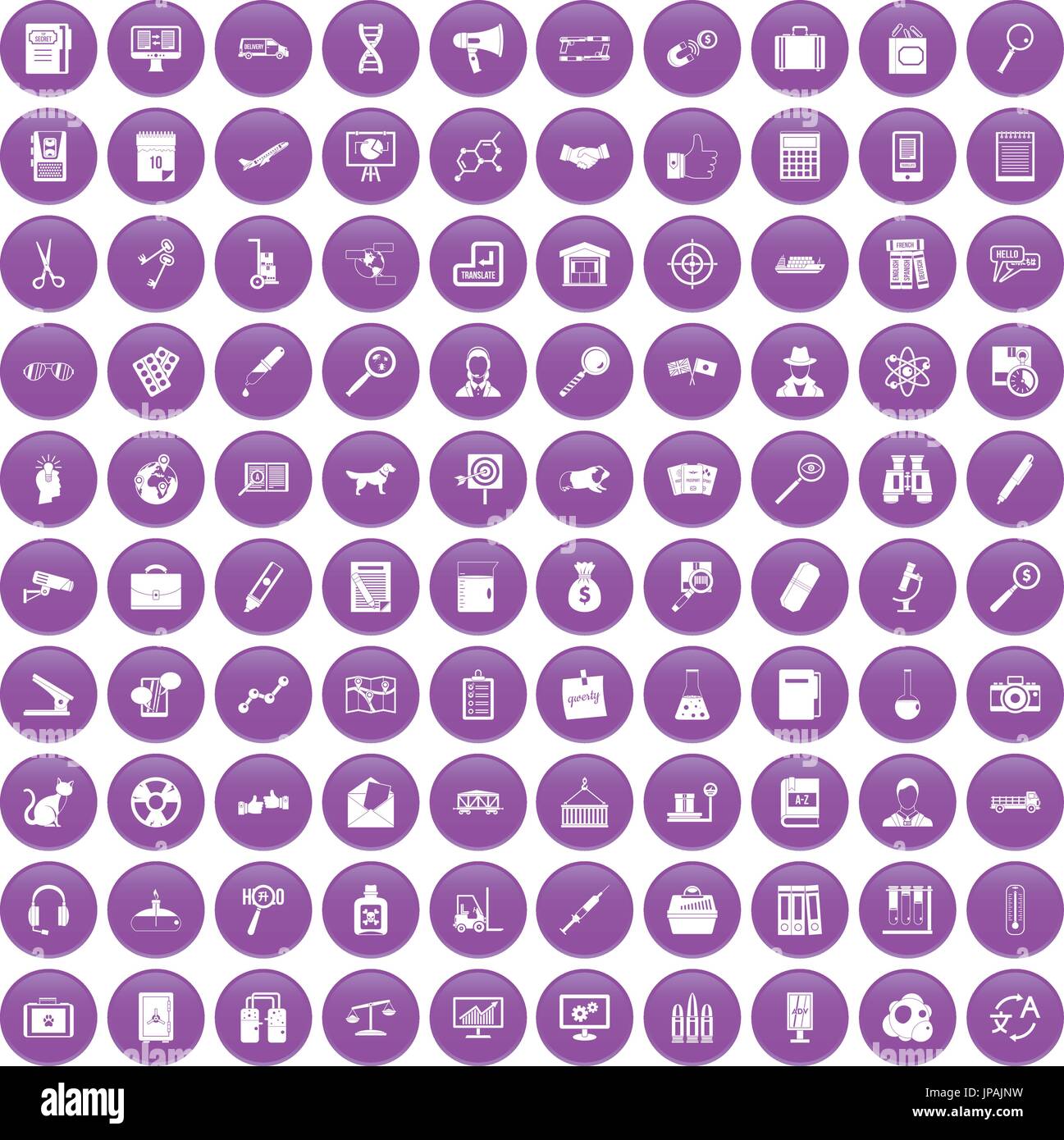Purple paperclips Stock Vector Images - Alamy