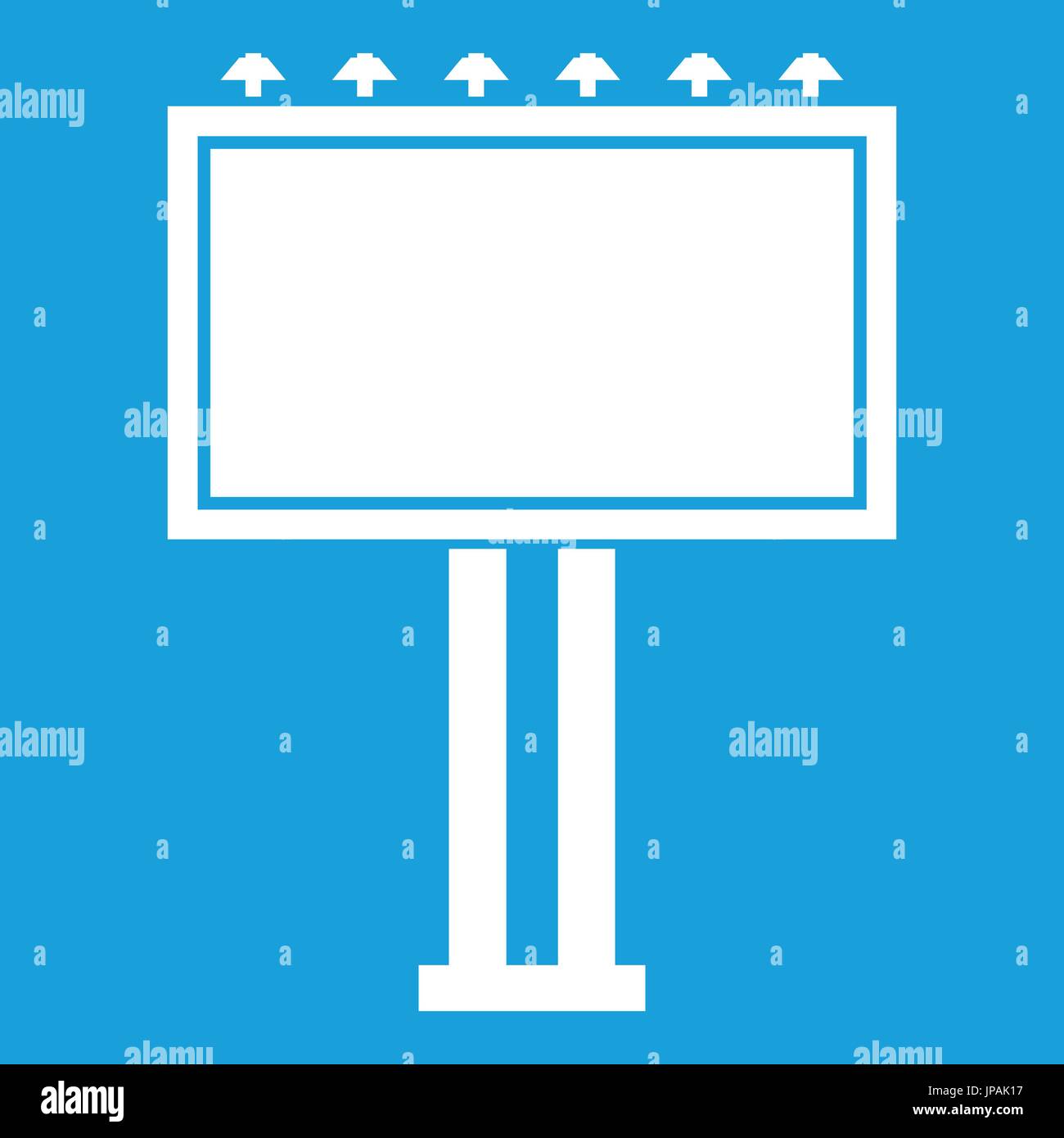 Advertising billboard icon white Stock Vector Image & Art - Alamy