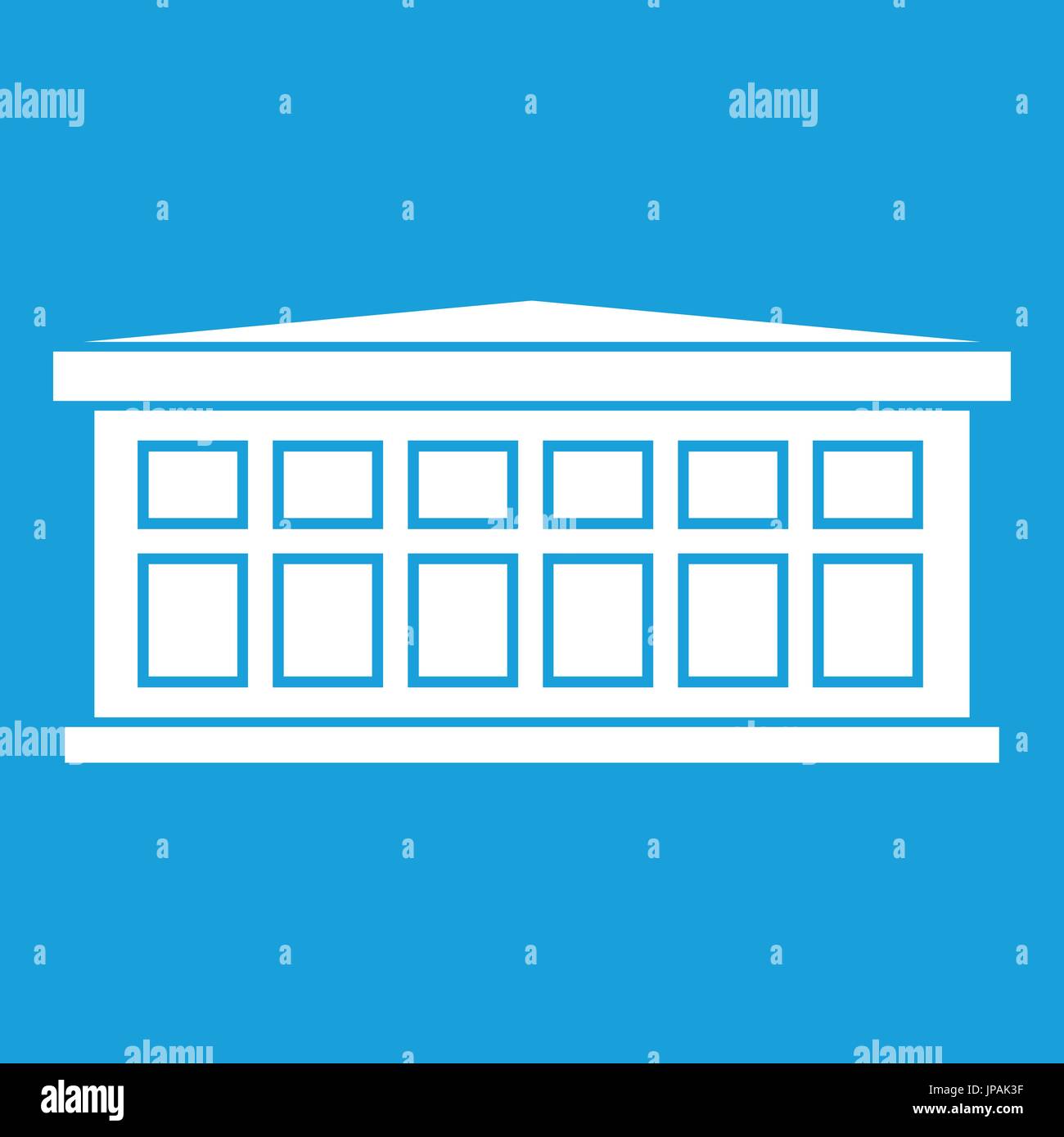 Building icon white Stock Vector Image & Art - Alamy