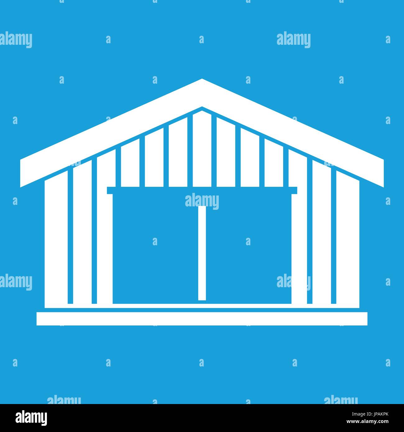 Garage icon white Stock Vector Image & Art - Alamy