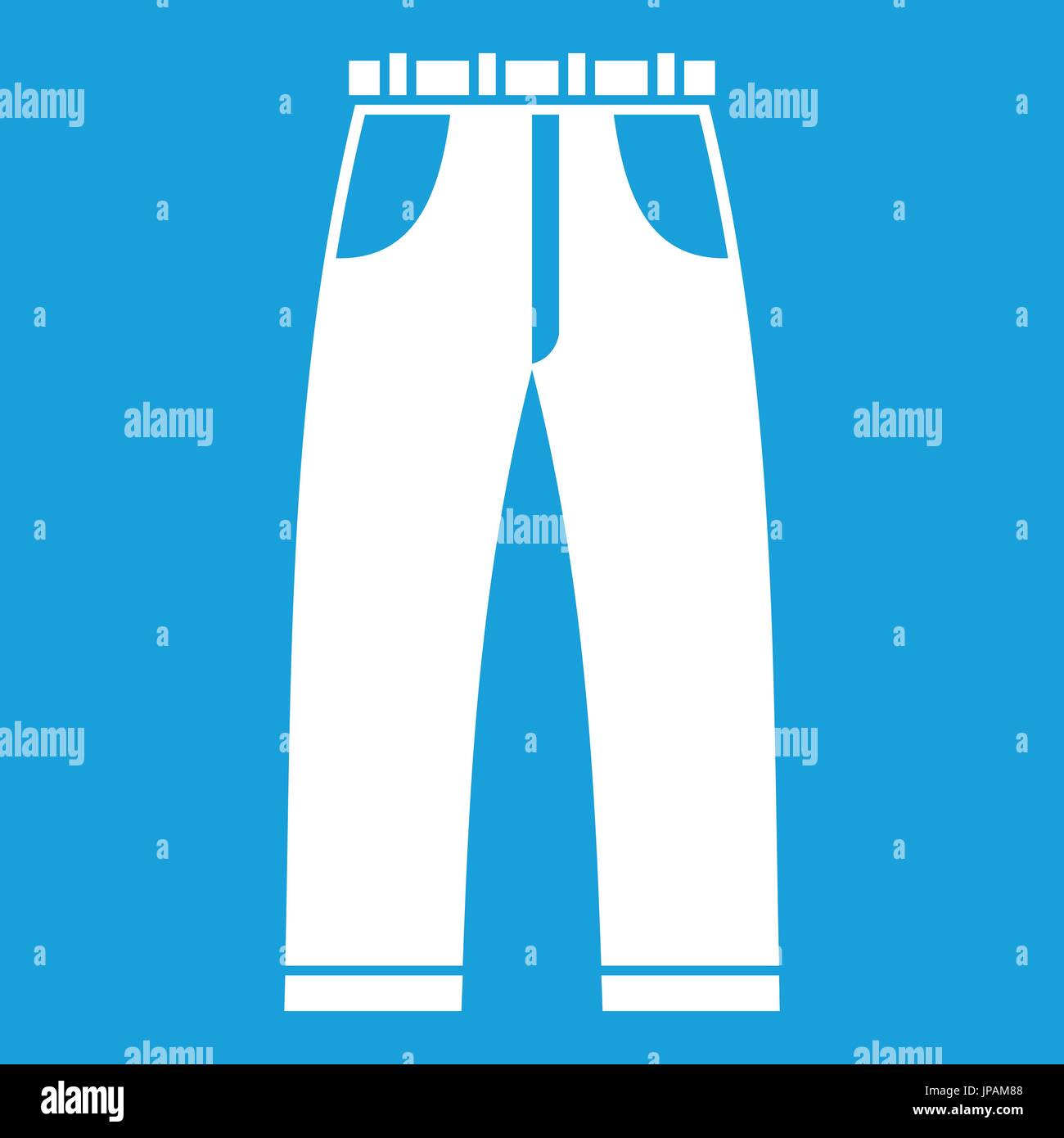 Jeans icon white Stock Vector Image & Art - Alamy