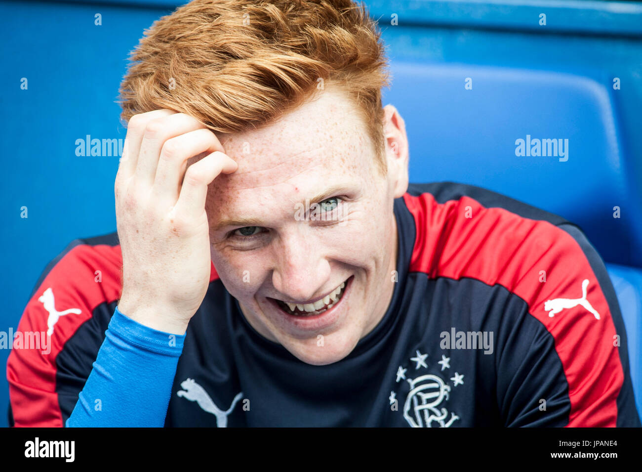 David Bates of Glasgow Rangers FC Stock Photo - Alamy