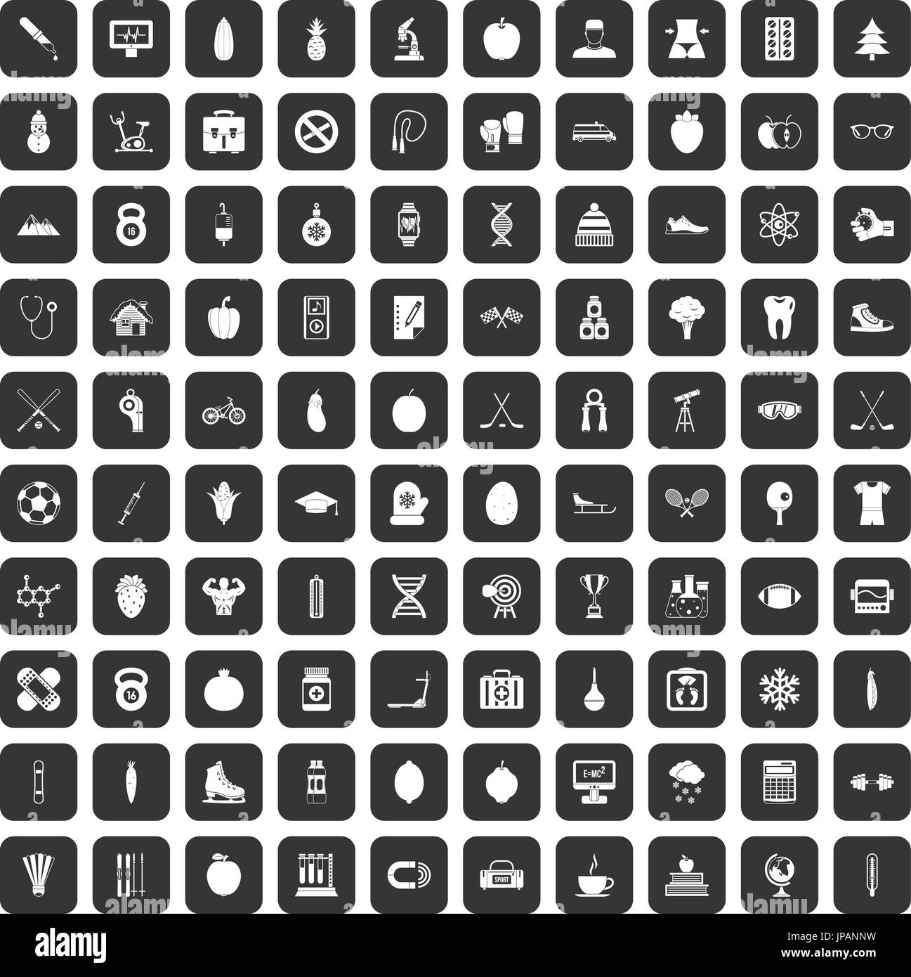 100 well person icons set black Stock Vector Image & Art - Alamy