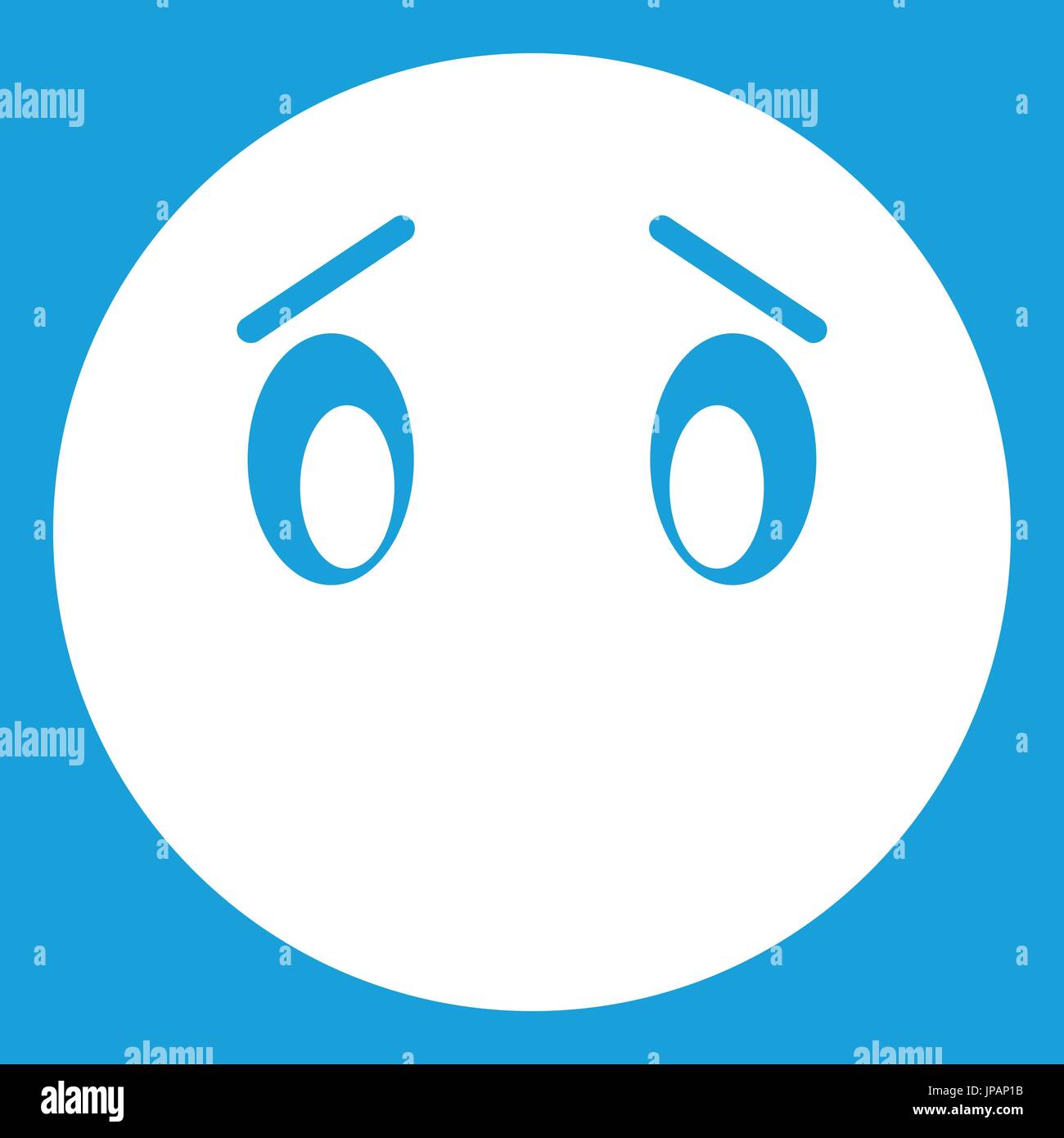 Emoticon white isolated Stock Vector Image & Art - Alamy