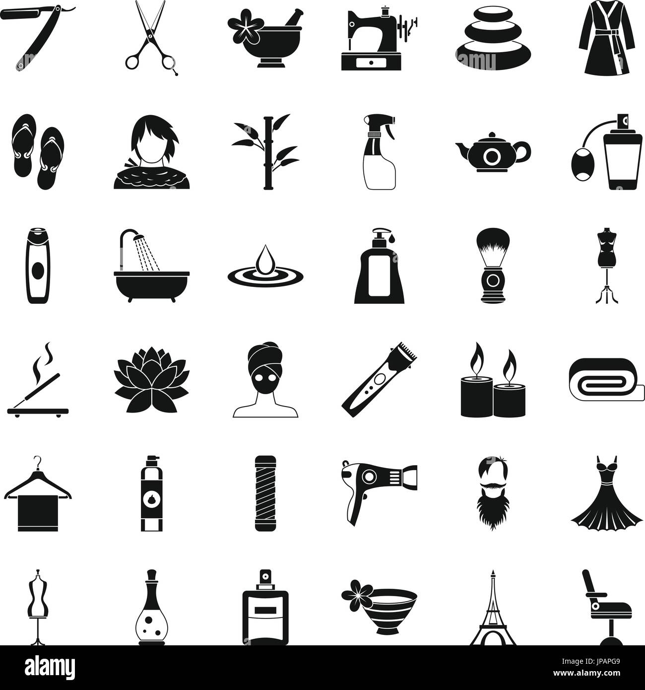 Cosmetic icons set, simple style Stock Vector Image & Art - Alamy