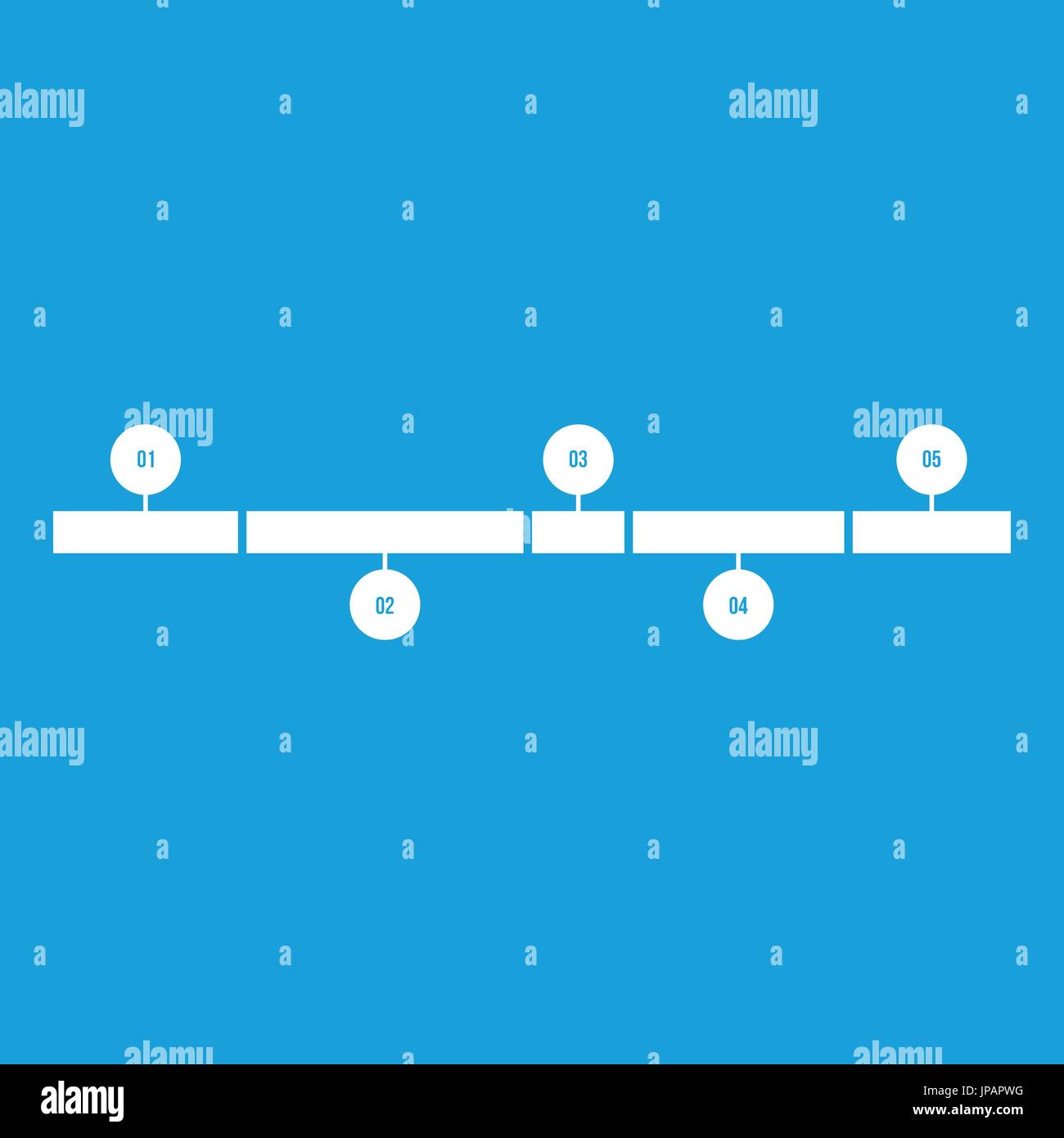 Timeline infographic icon white Stock Vector Image & Art - Alamy