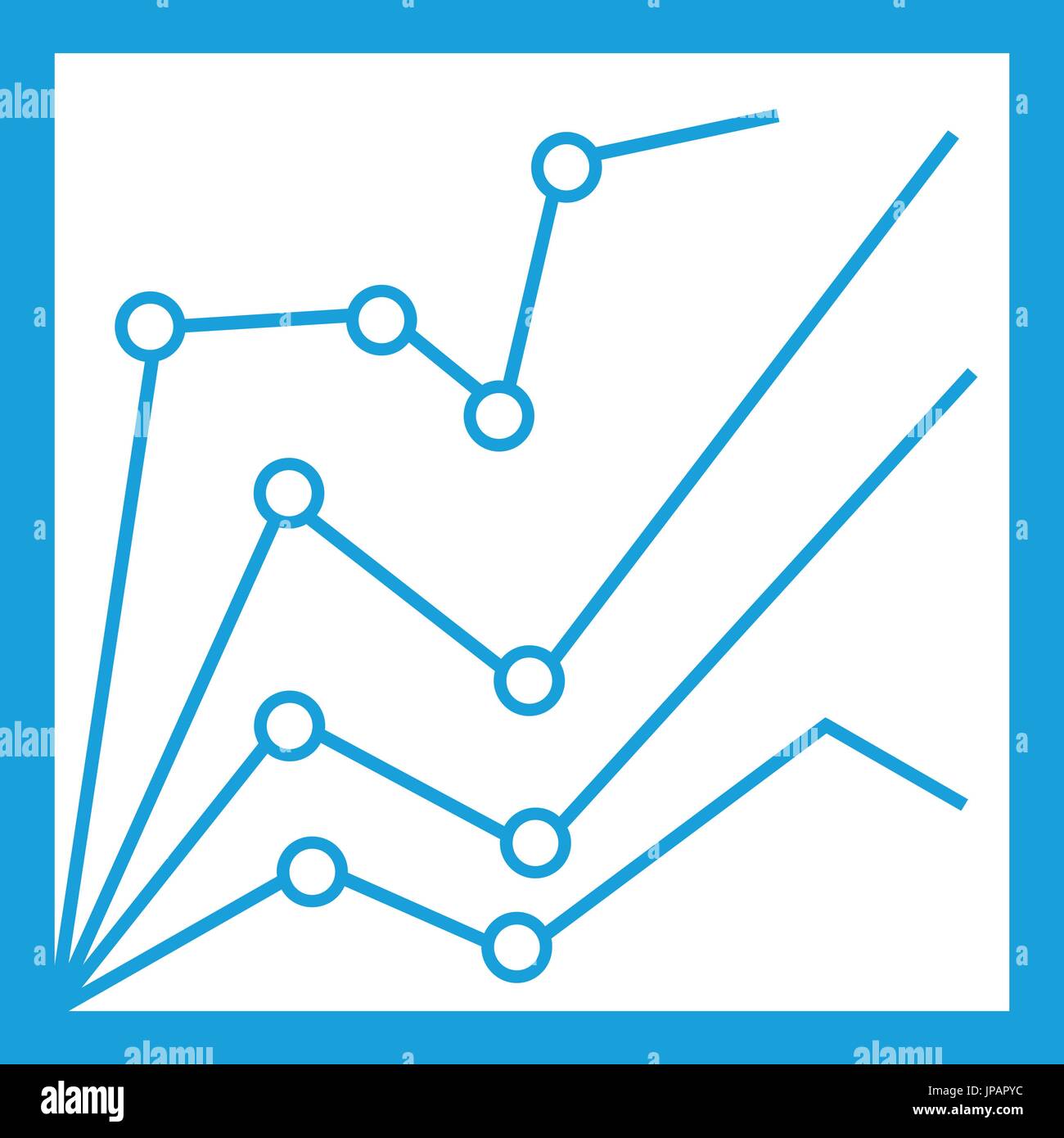 Financial statistics icon white Stock Vector Image & Art - Alamy