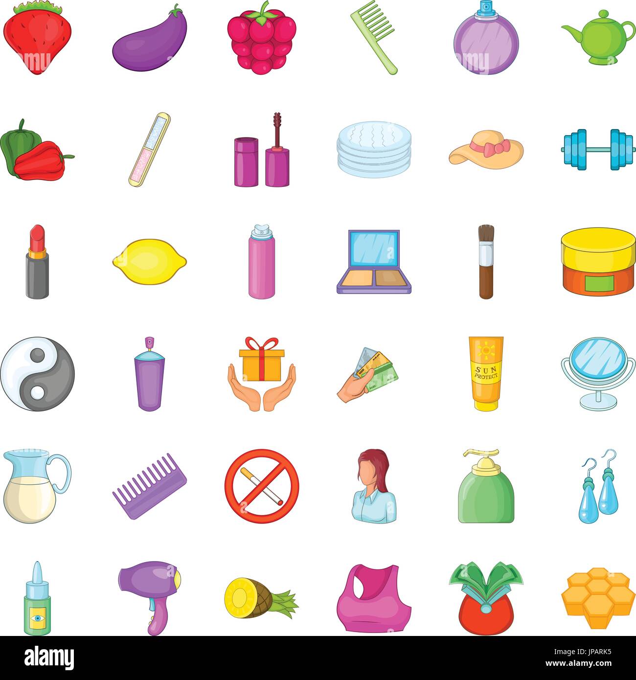 Product icons set, cartoon style Stock Vector Image & Art - Alamy