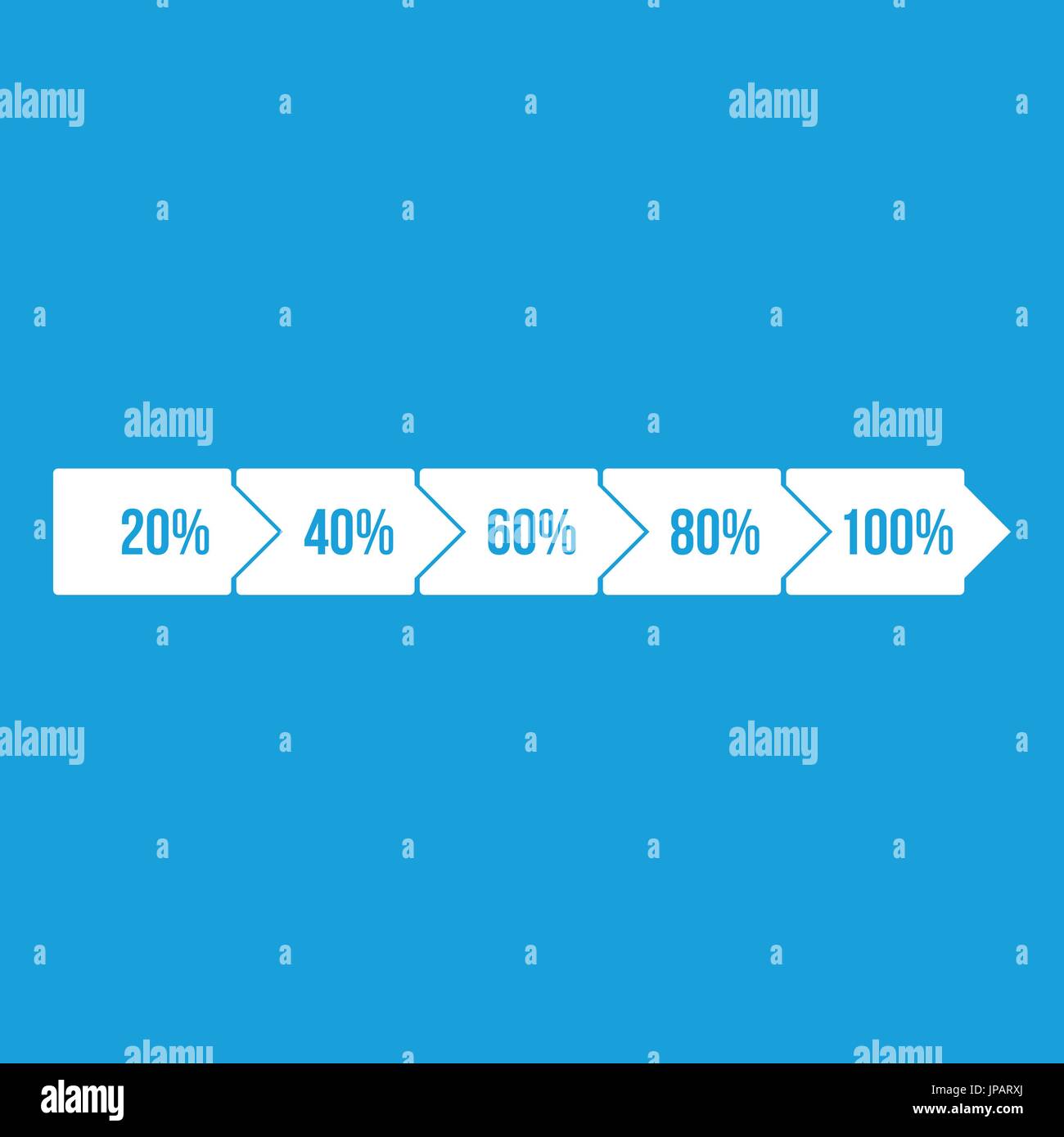 Percentage arrow infographic icon white Stock Vector Image & Art - Alamy