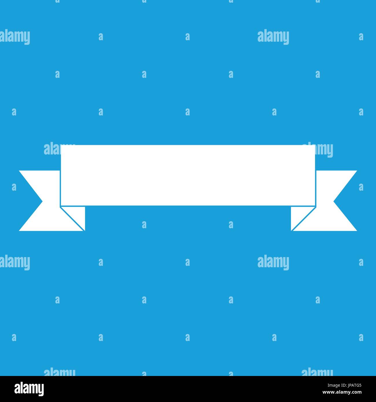 Ribbon icon white Stock Vector Image & Art - Alamy