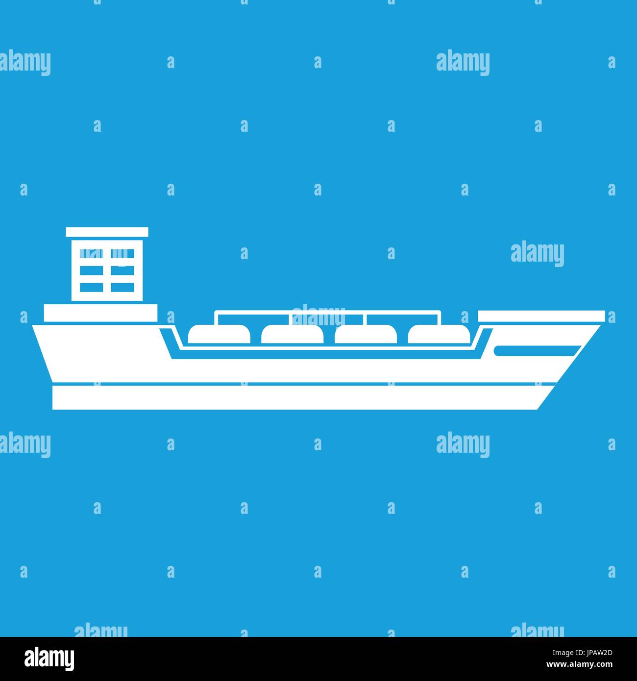 Oil tanker ship icon white Stock Vector Image & Art - Alamy