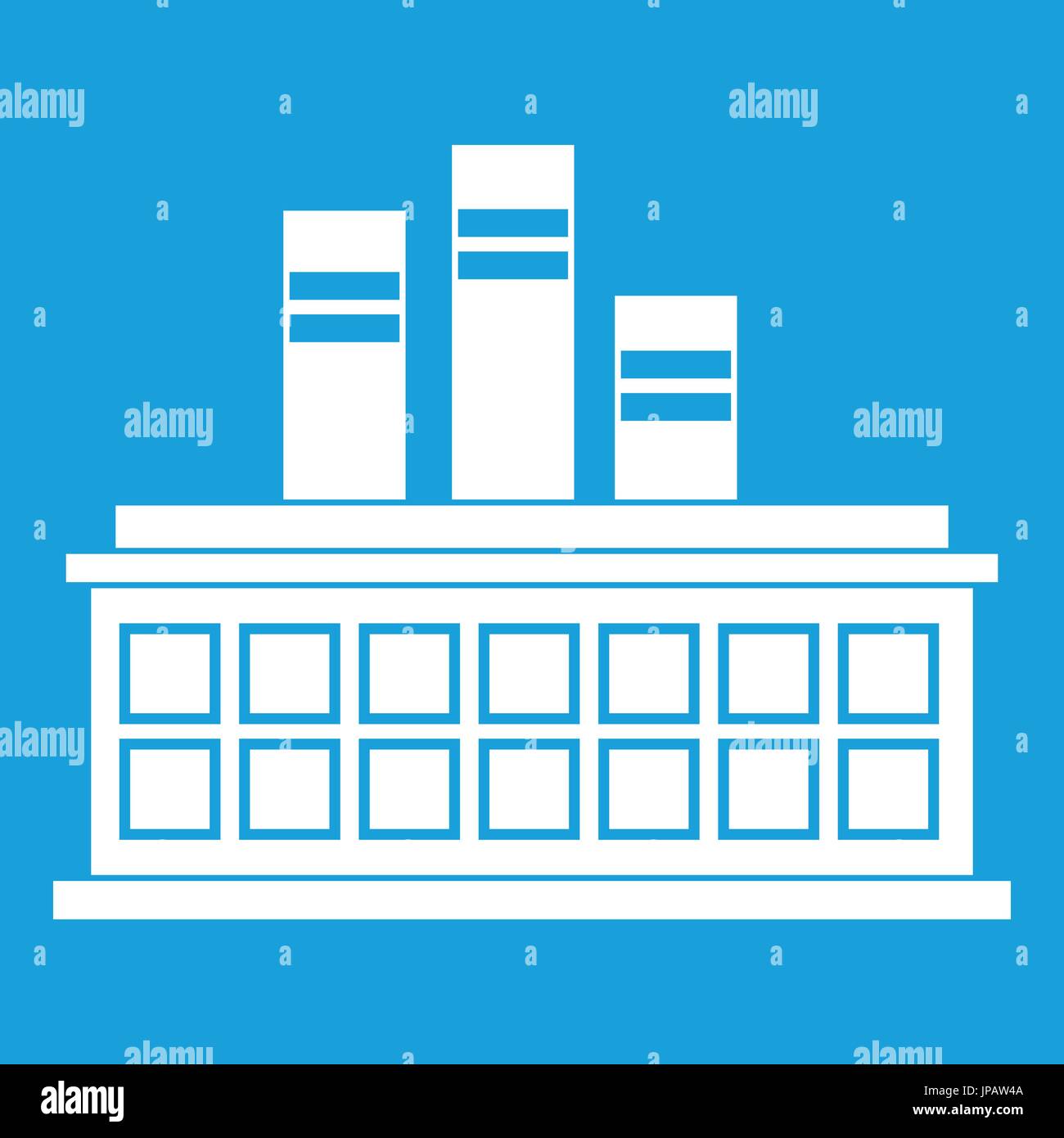 Oil refinery plant icon white Stock Vector Image & Art - Alamy