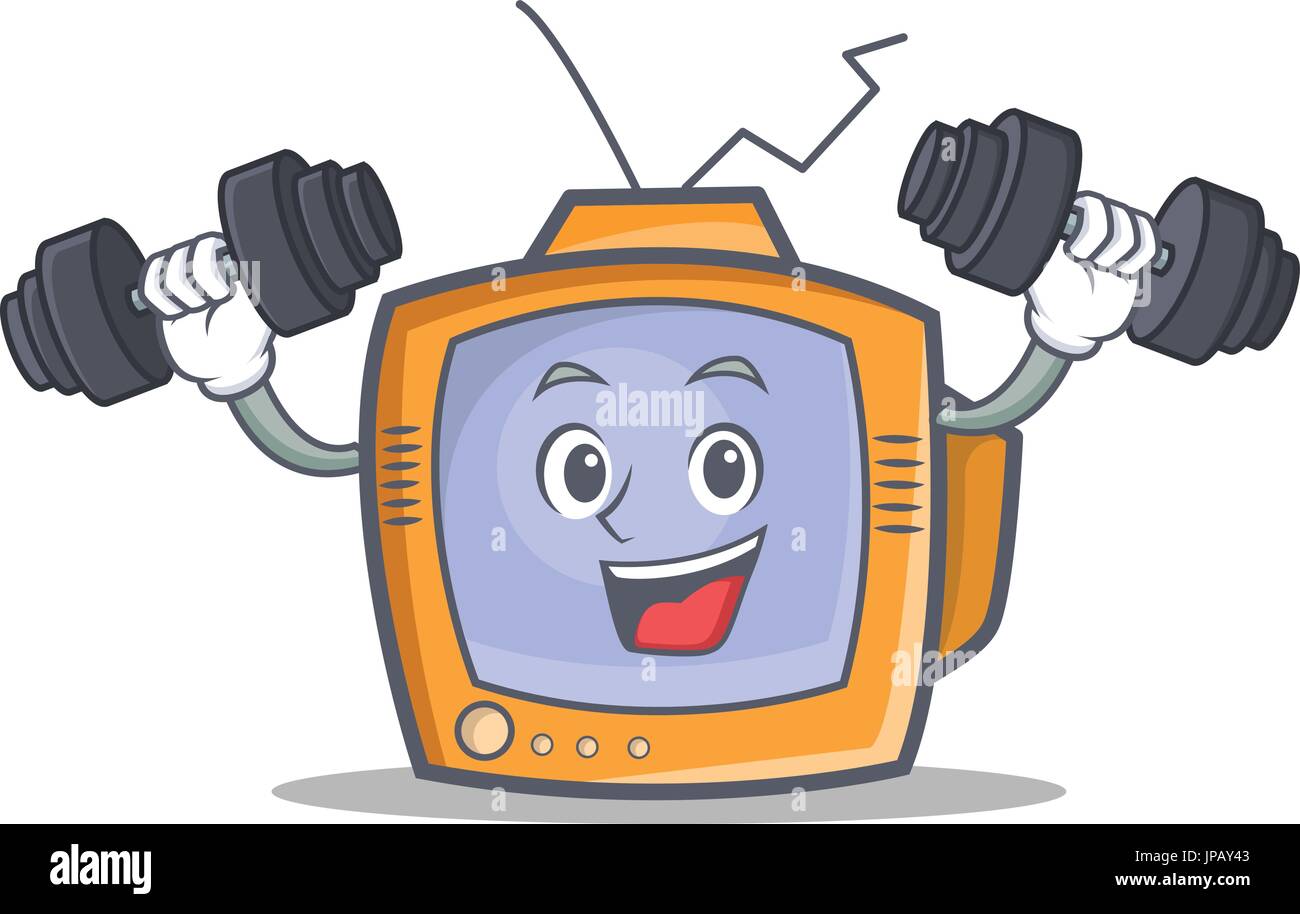 Fitness TV character cartoon object Stock Vector Image & Art - Alamy