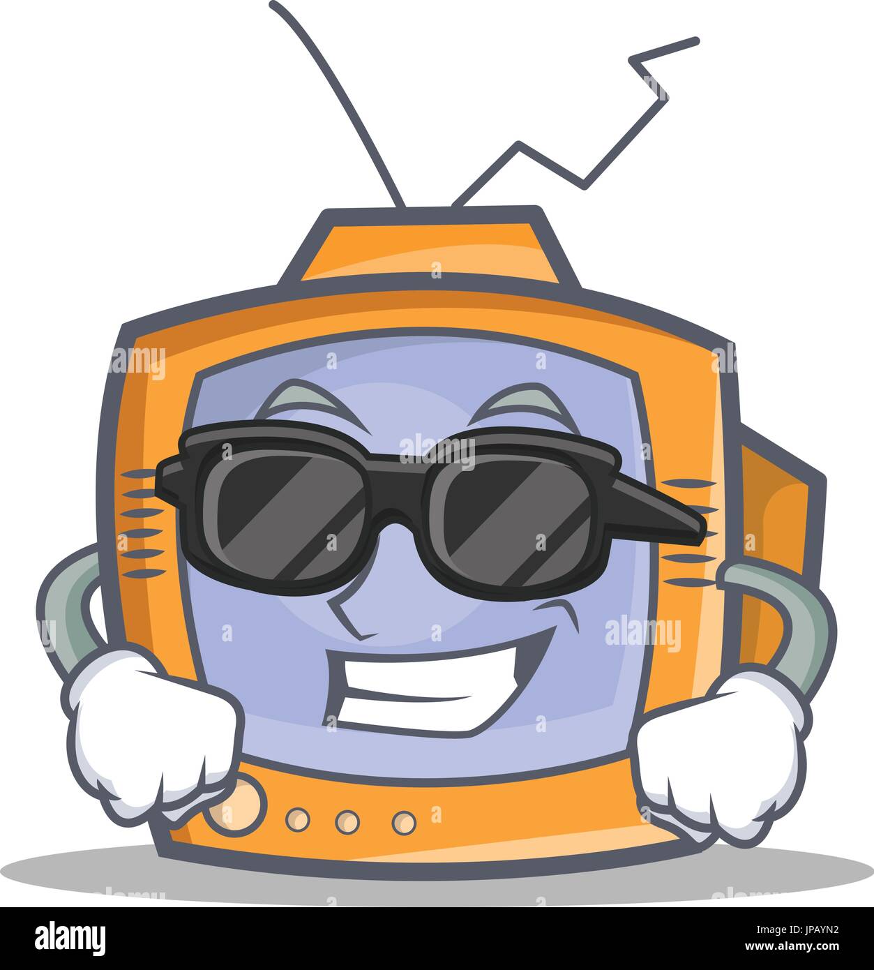 Super cool TV character cartoon object Stock Vector Image & Art - Alamy