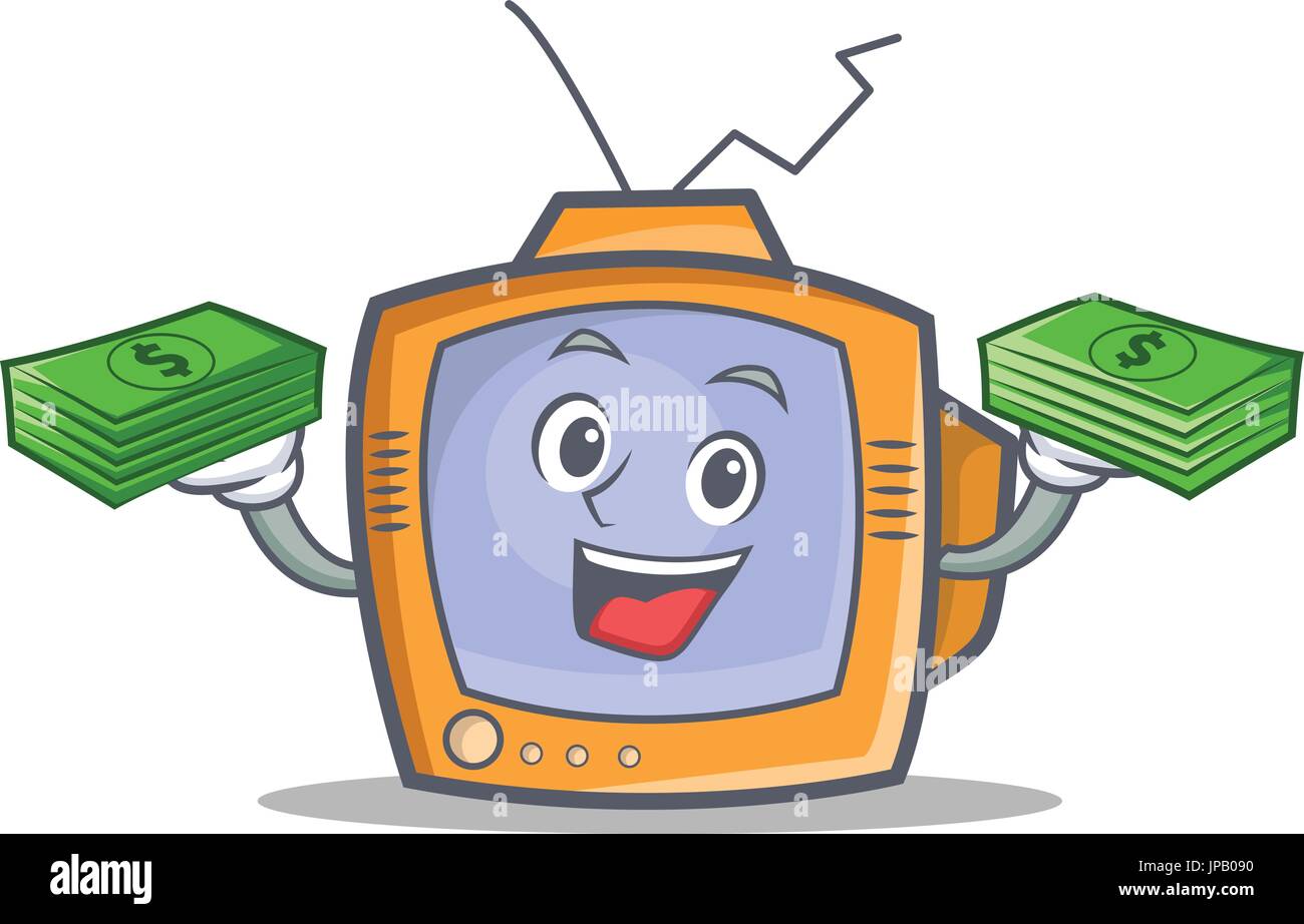 TV character cartoon object with money Stock Vector Image & Art - Alamy