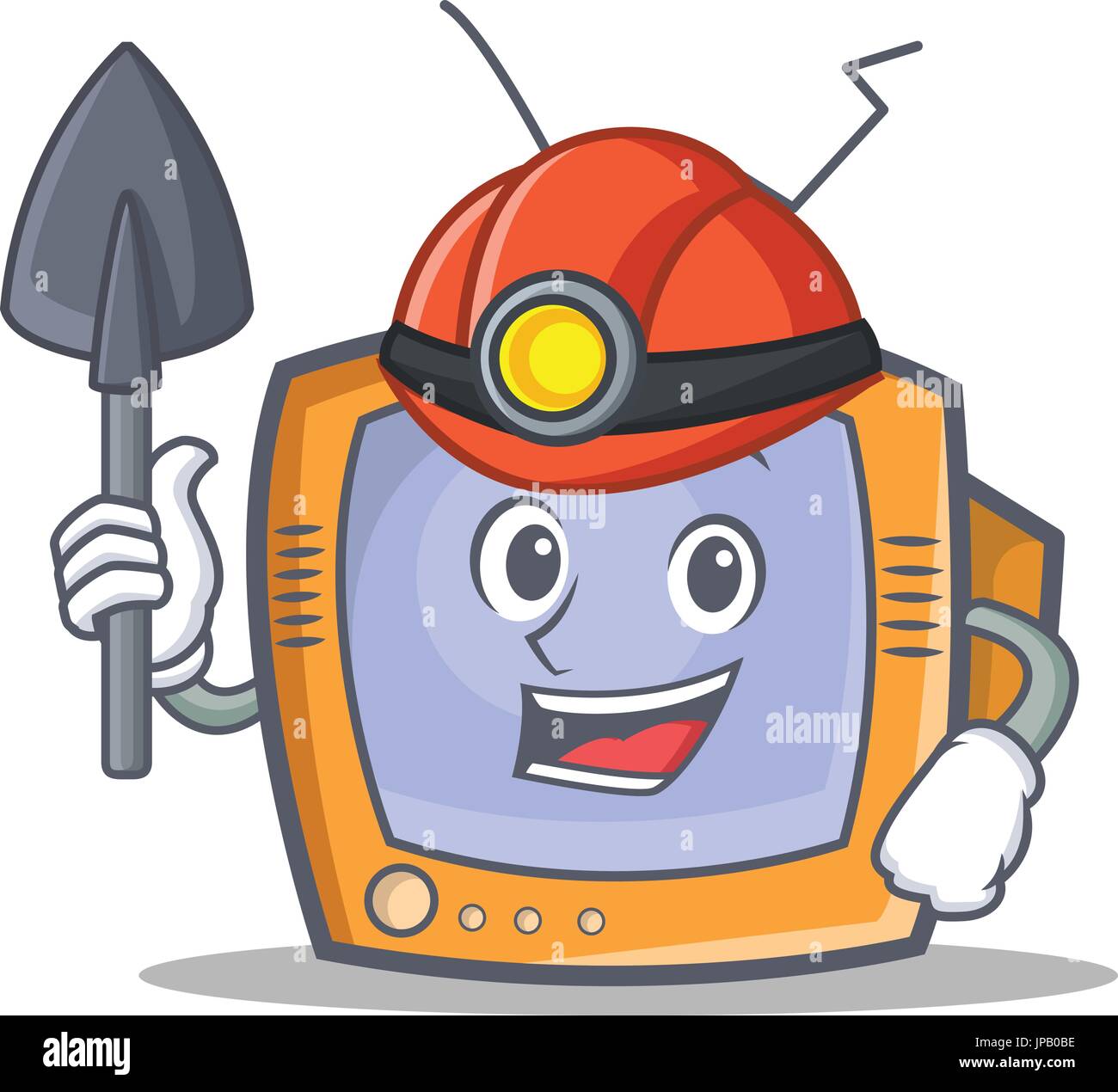 Miner TV character cartoon object Stock Vector Image & Art - Alamy