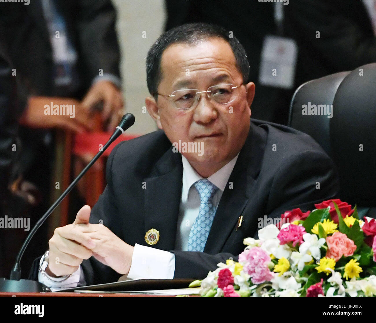 North Korean Foreign Minister Ri Yong Ho attends a meeting of the ASEAN ...
