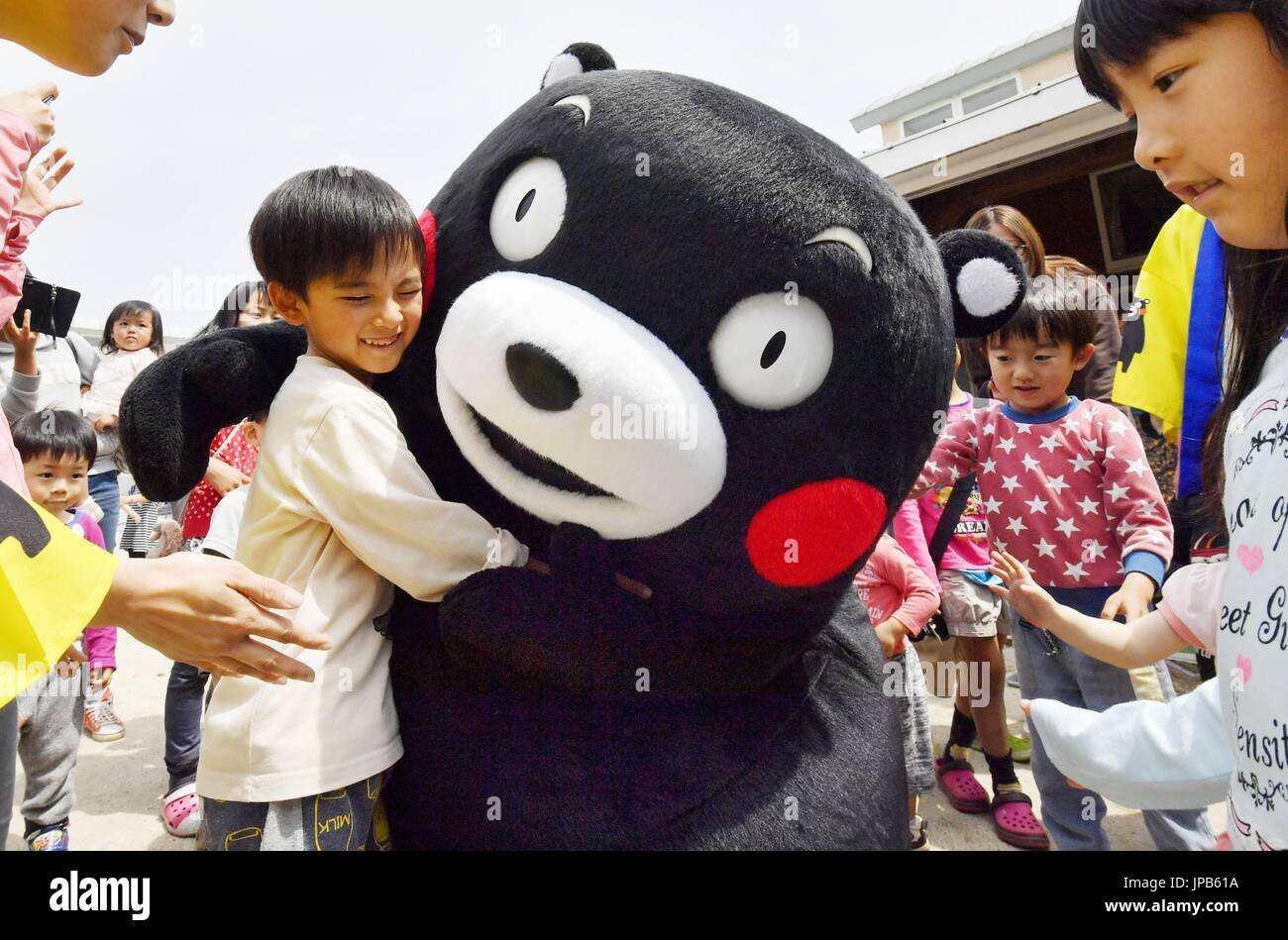The popular black bear character Kumamon surprises and delights ...