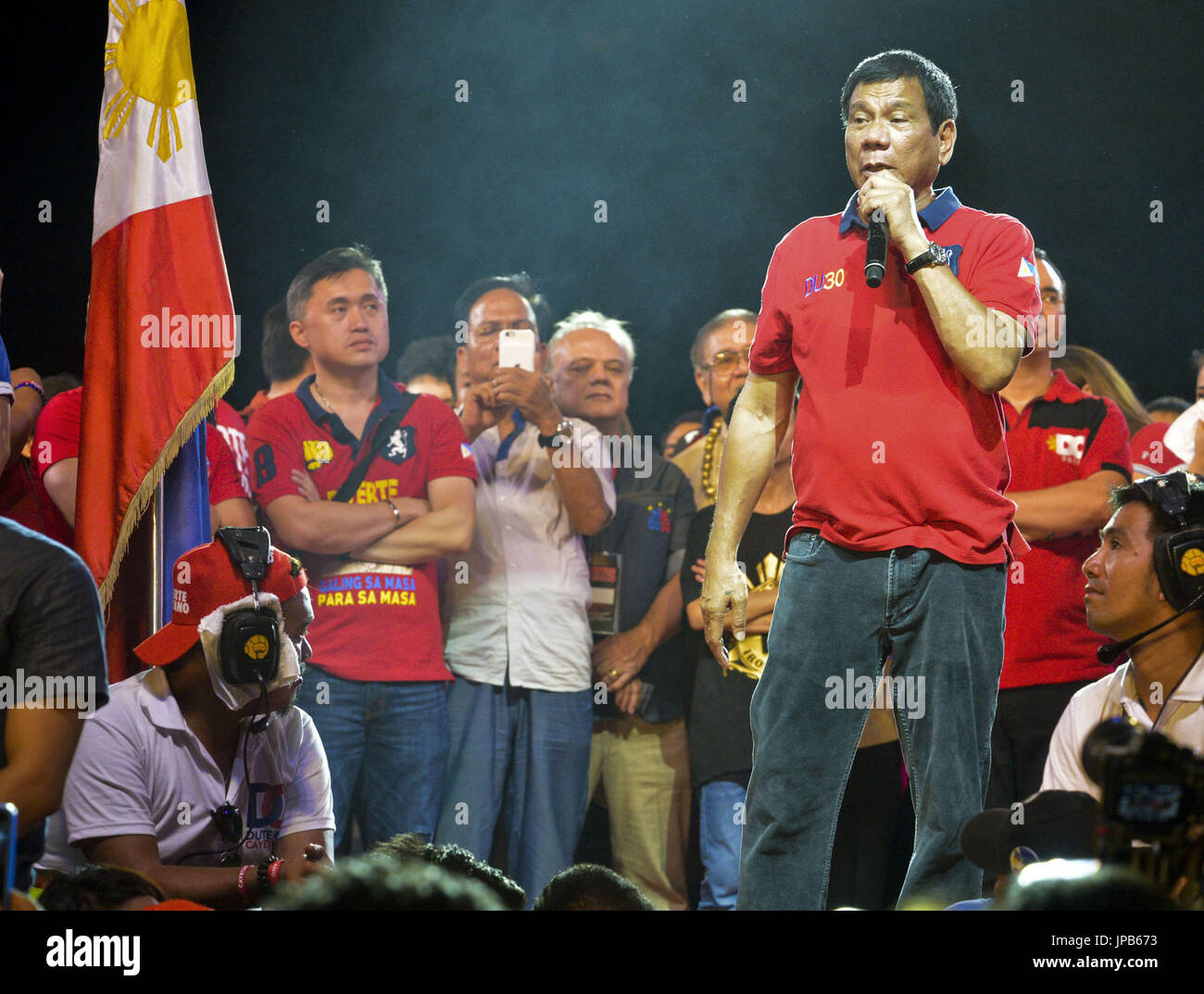 Rodrigo Duterte, the mayor of Davao City and one of the five candidates ...