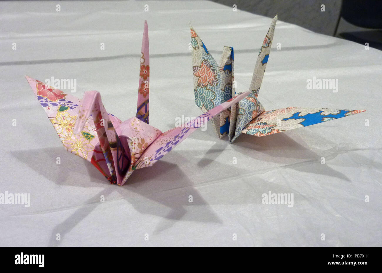 Undated file photo shows paper cranes made by U.S. President Barack ...