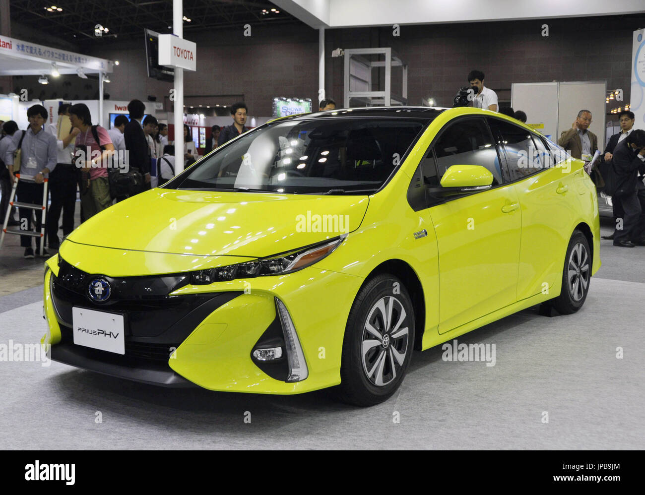 Photo taken June 15, 2016, shows Toyota Motor Corp.'s new Prius PHV ...