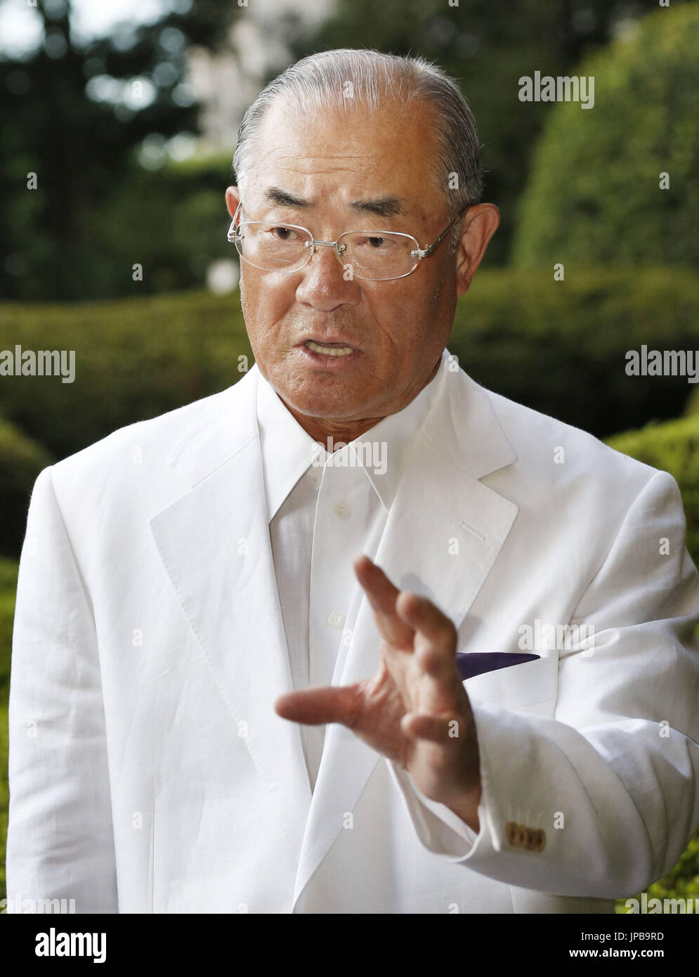 Undated file photo shows Isao Harimoto, who holds Japanese baseball's ...