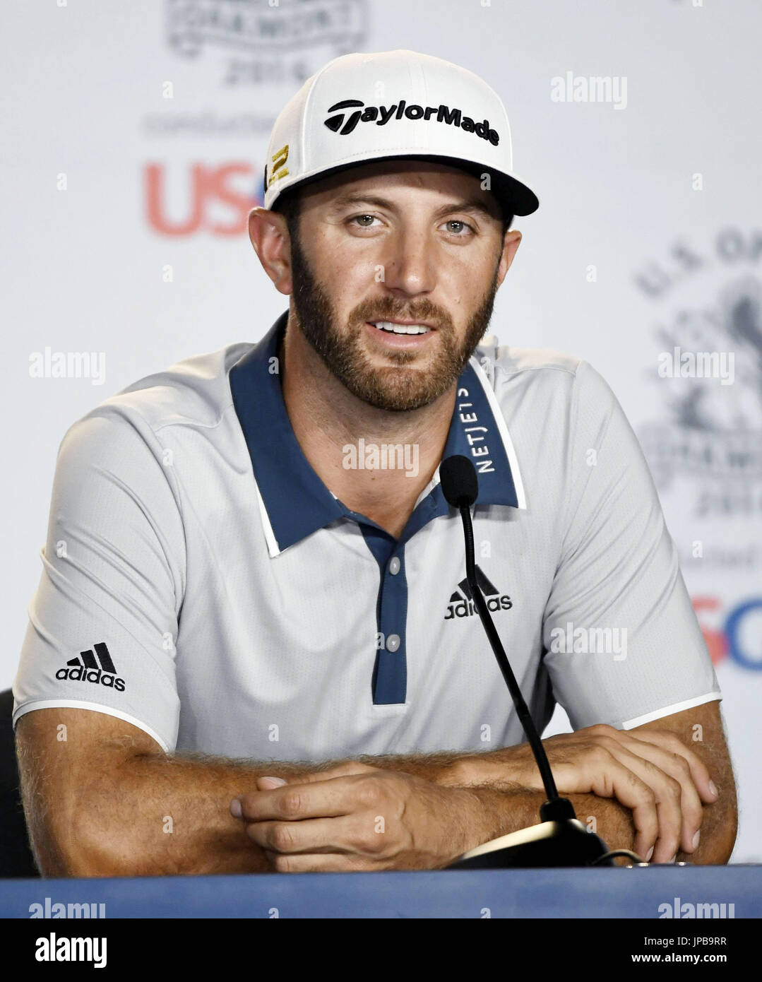 Dustin Johnson of the United States, who finished in a tie for second ...